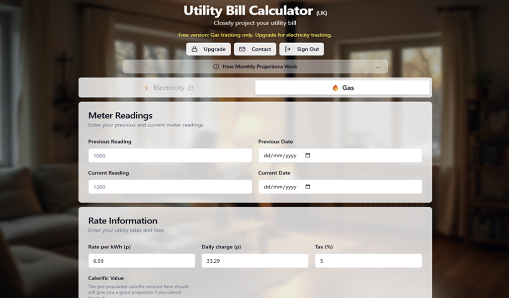 Utility Bill Calculator (uk) - App on Amazon Appstore