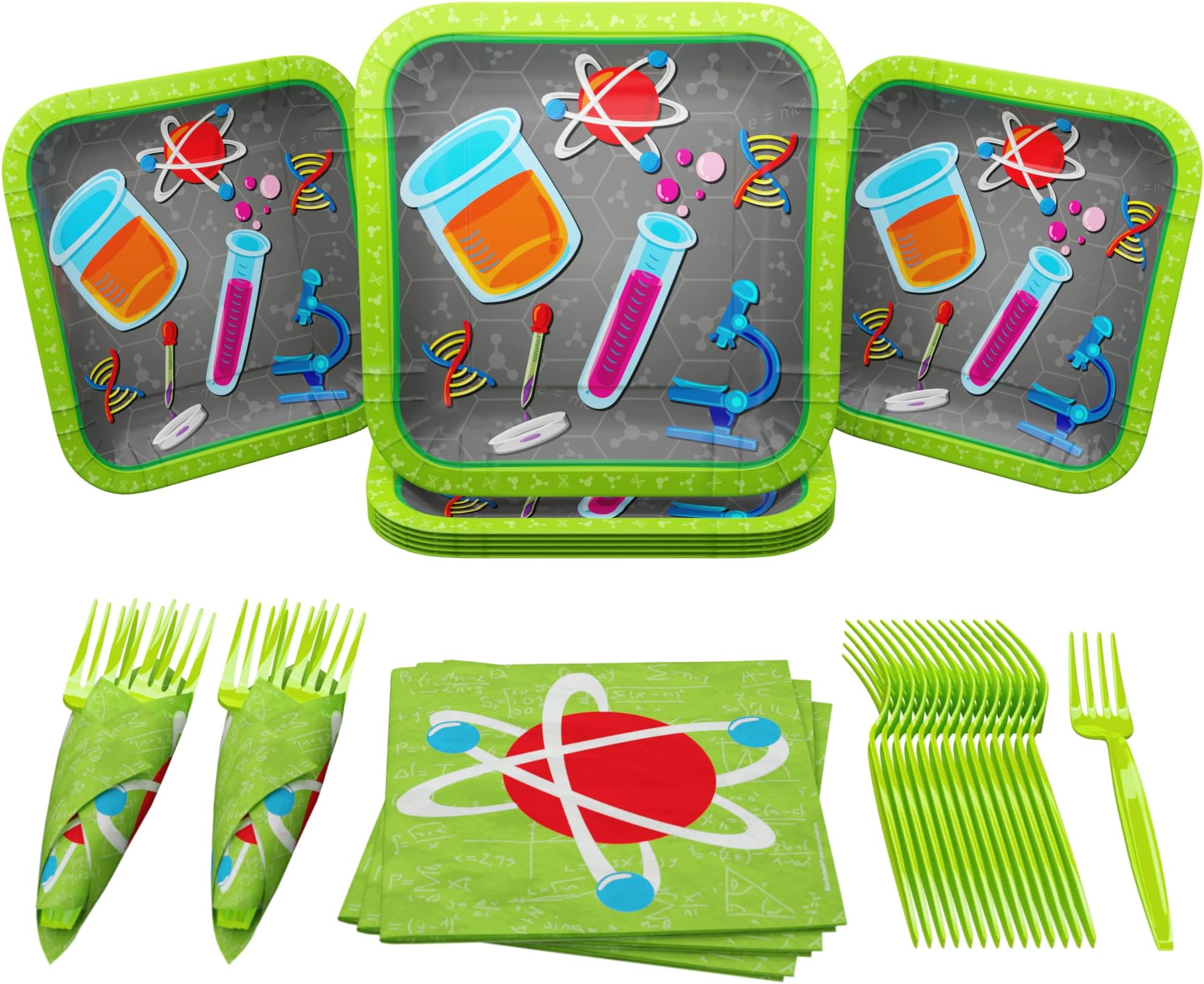 Amazon.com: Science Party Value Party Supplies Pack (60 Pieces for 16 ...