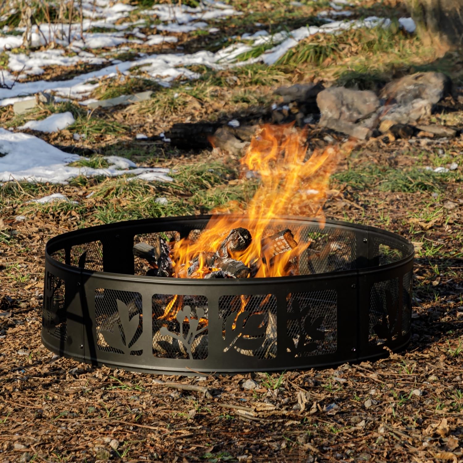 Snapklik.com : OutVue 36 Inch Fire Ring For Outside
