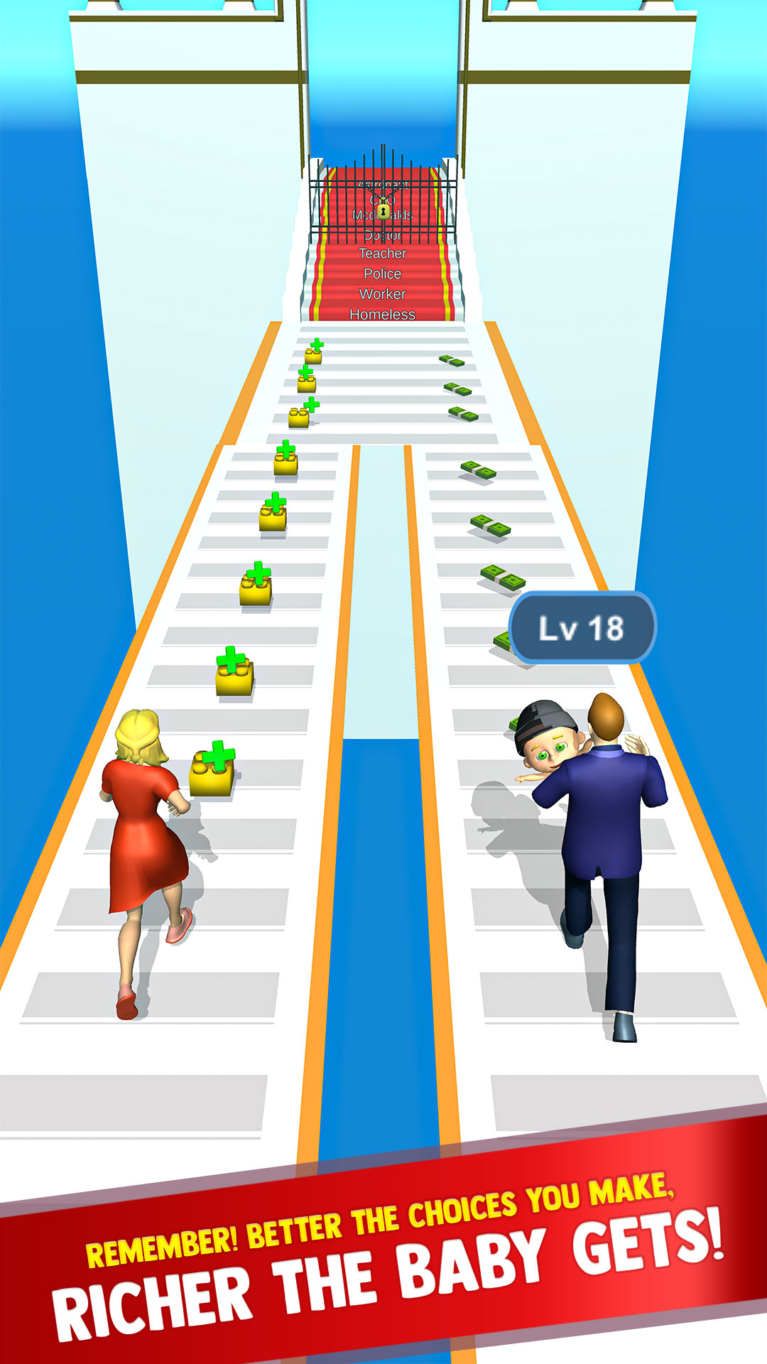 Parents Future Run: Baby Career Choice Race 3D Running Game - App on ...