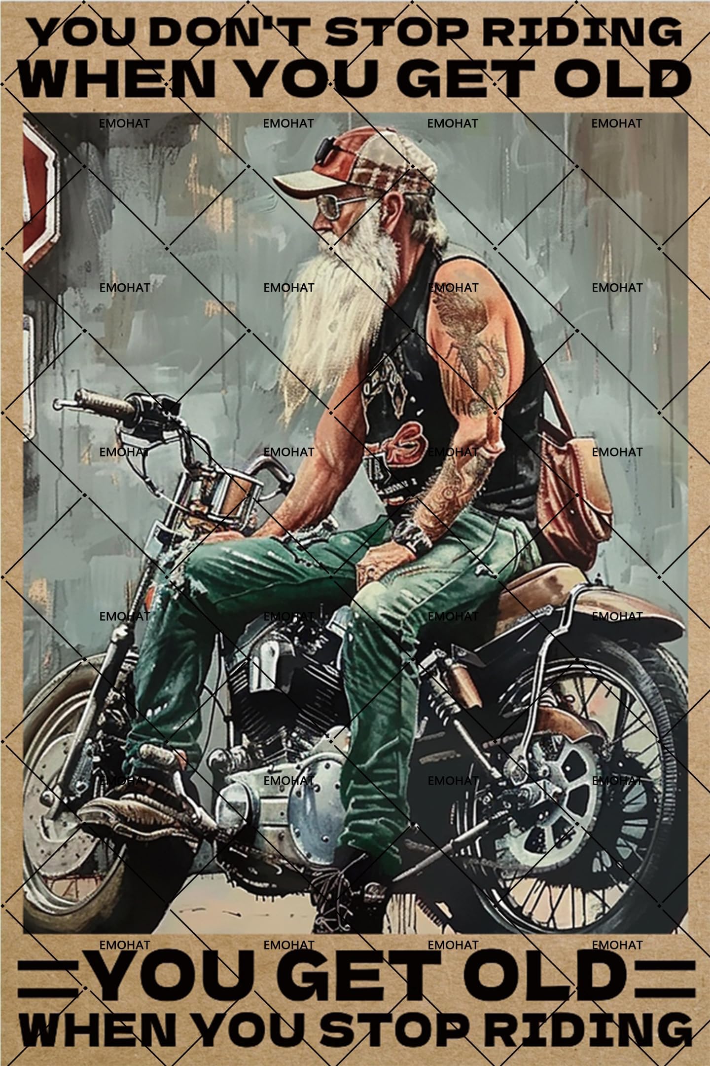 Amazon.com: EMOHAT Tin Sign Metal Poster Motorcycle Signs You Don't ...