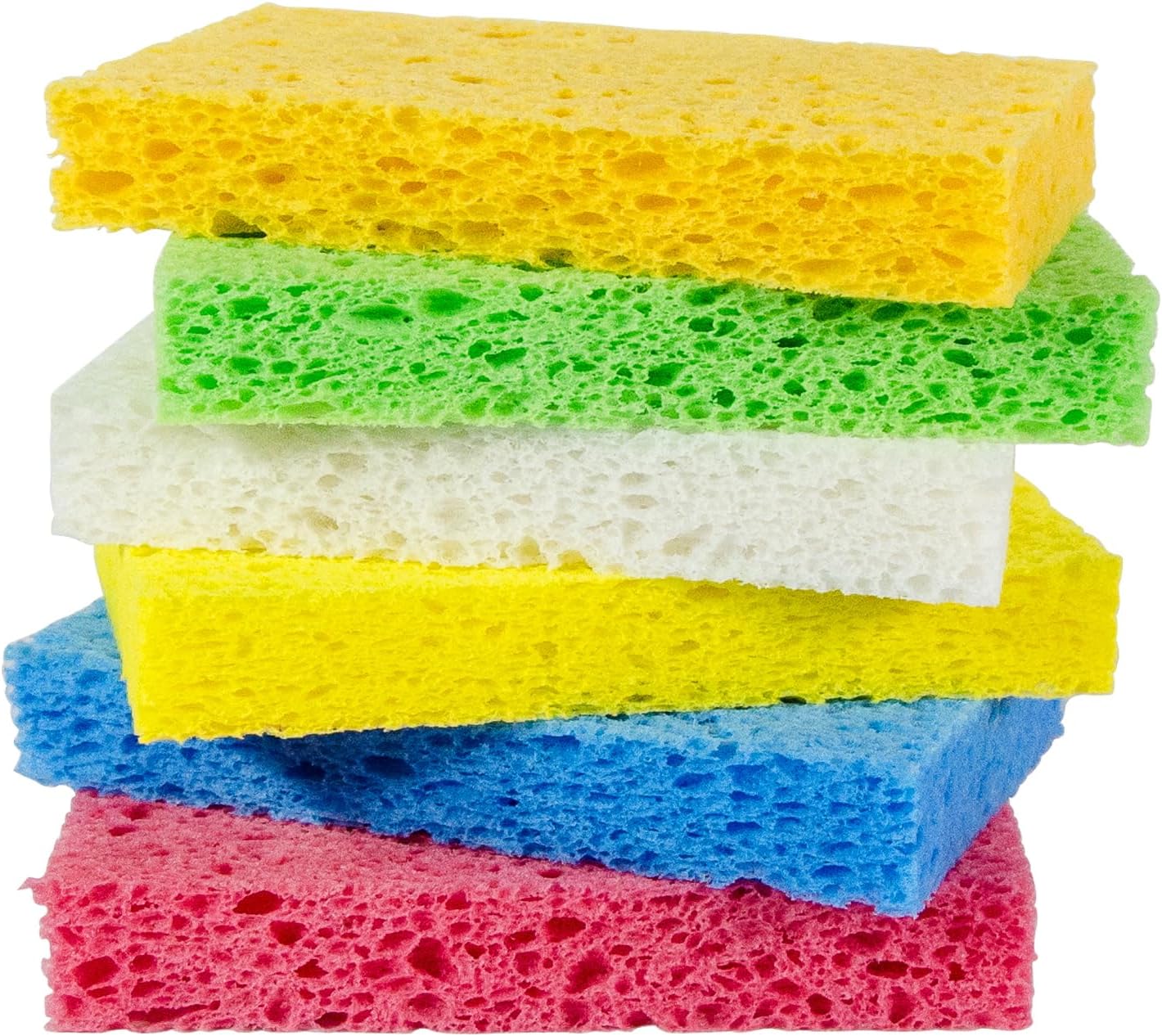 Amazon.com: 6 PCS Multi-Use Cellulose Kitchen Sponges Compressed ...