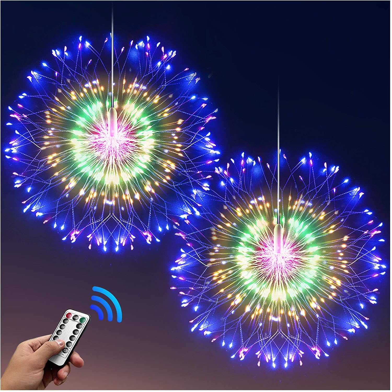 Amazon.com : DenicMic Firework Starburst Lights - 200 LED Copper Wire ...