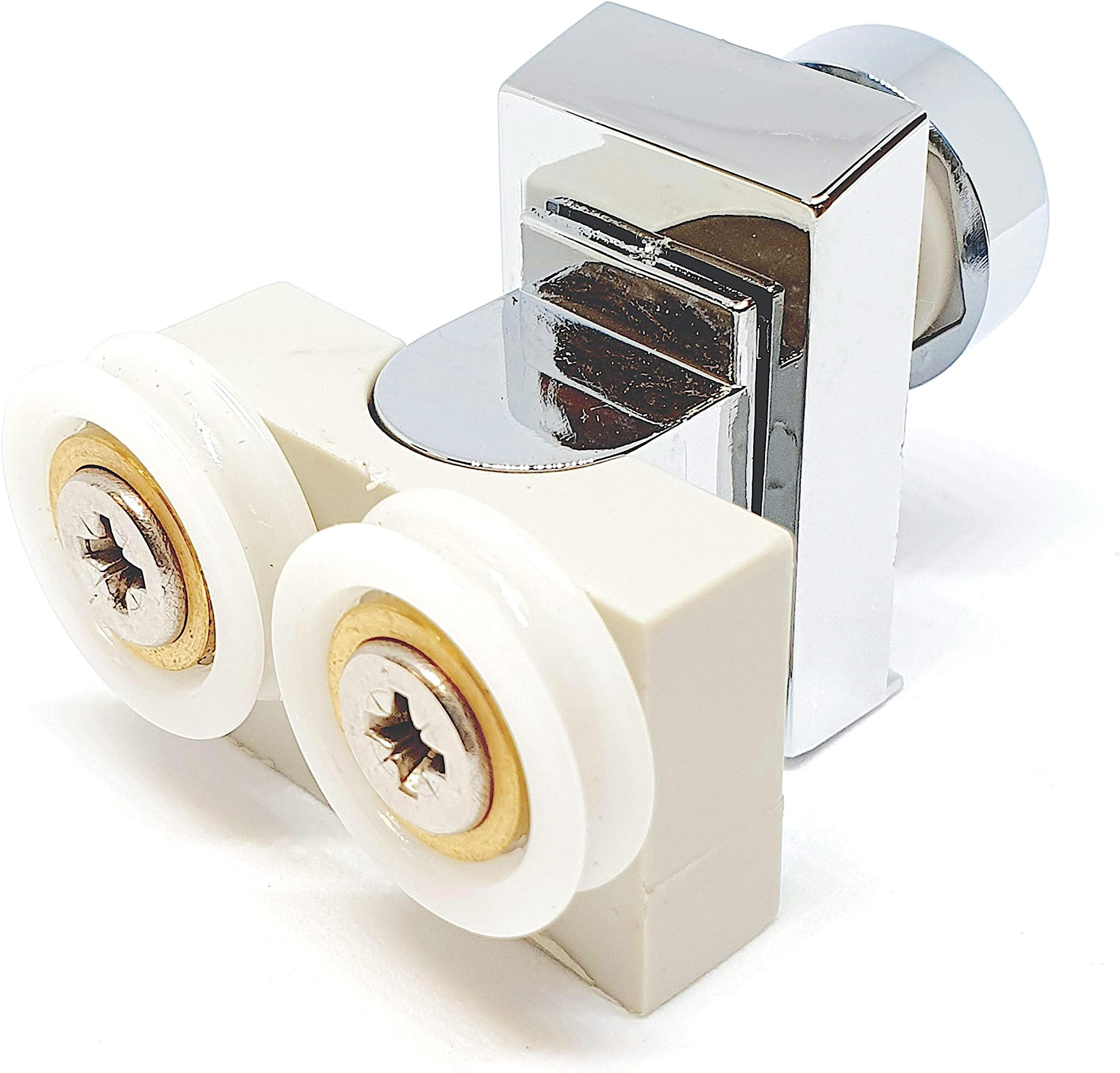 1 x Bottom Double Shower Door Roller/Runner/Wheels/Fixtures Included ...