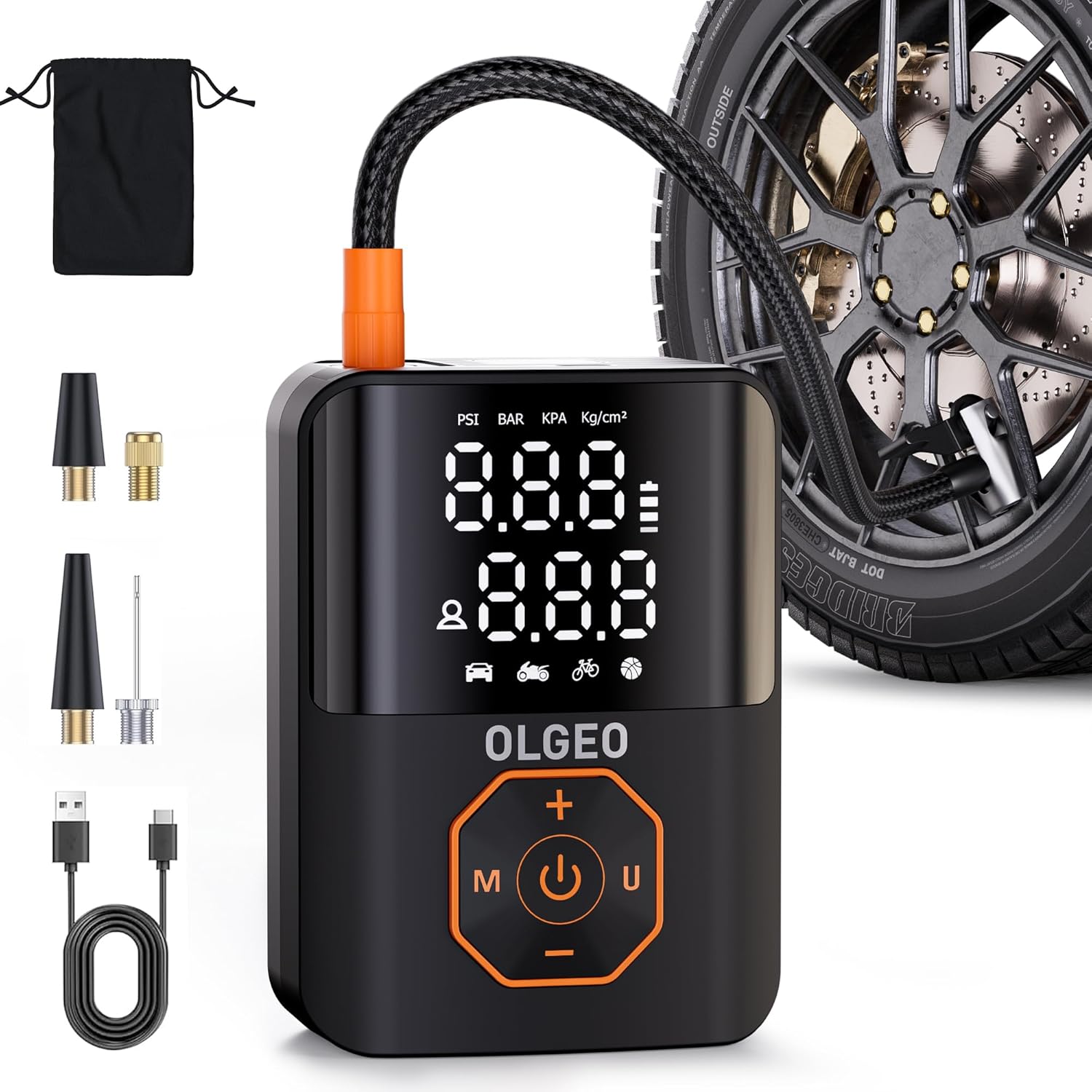 Amazon.com: Tire Inflator Portable Air Compressor,160PSI Tire Inflator ...