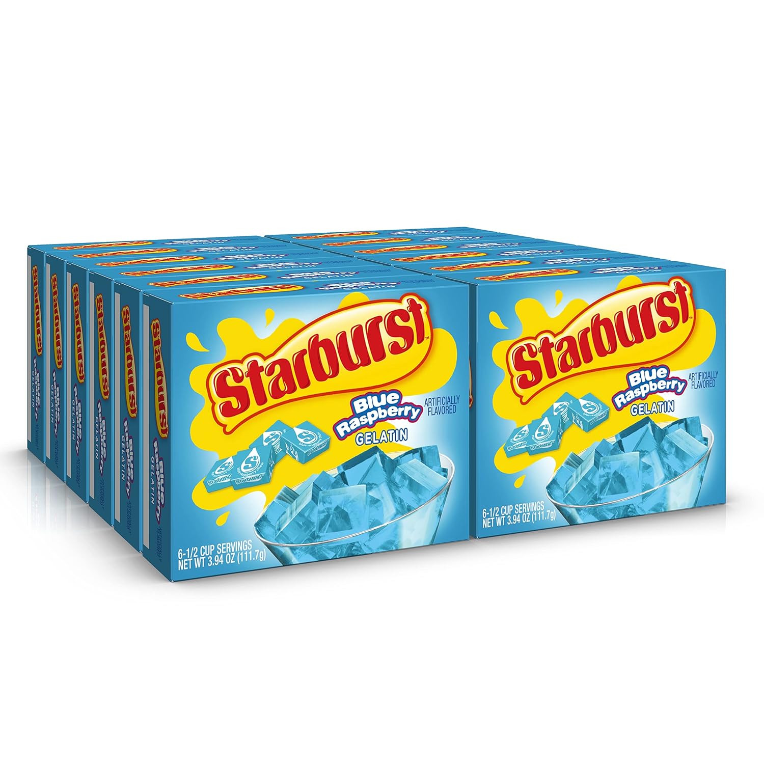 Amazon.com: Starburst Gelatin – Blue Raspberry, 3.91 Ounce Box (Pack of 12)