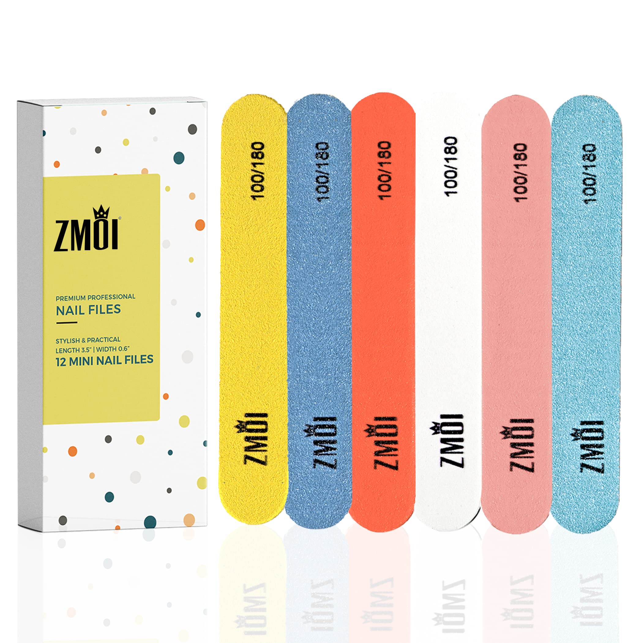Amazon.com : ZMOI Professional Mini Nail File – 12 Stylish - Practical ...