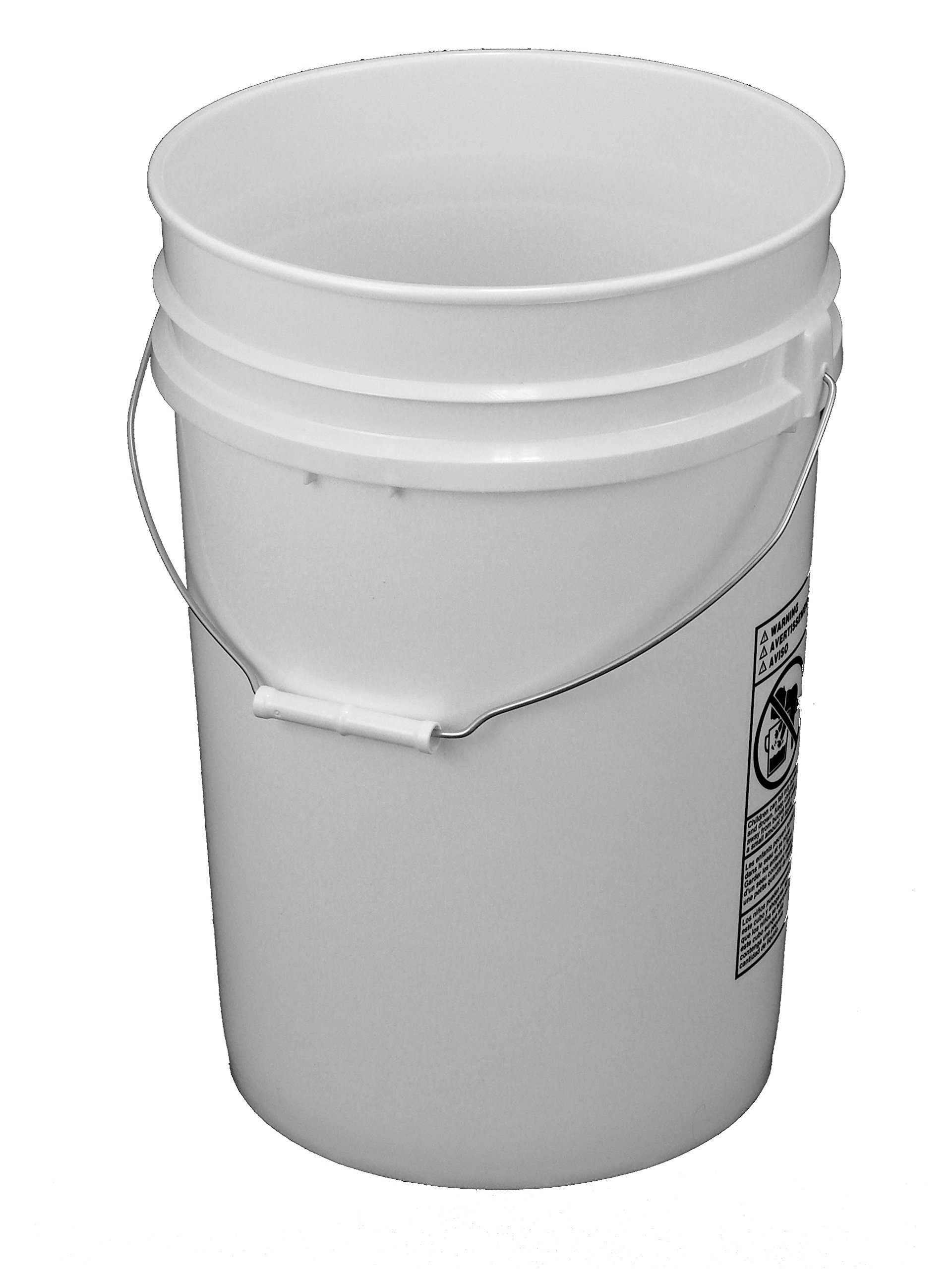 Amazon.com: Heavy Duty 6 Gallon Bucket (90 mil) 12" Diameter, 17.5 ...