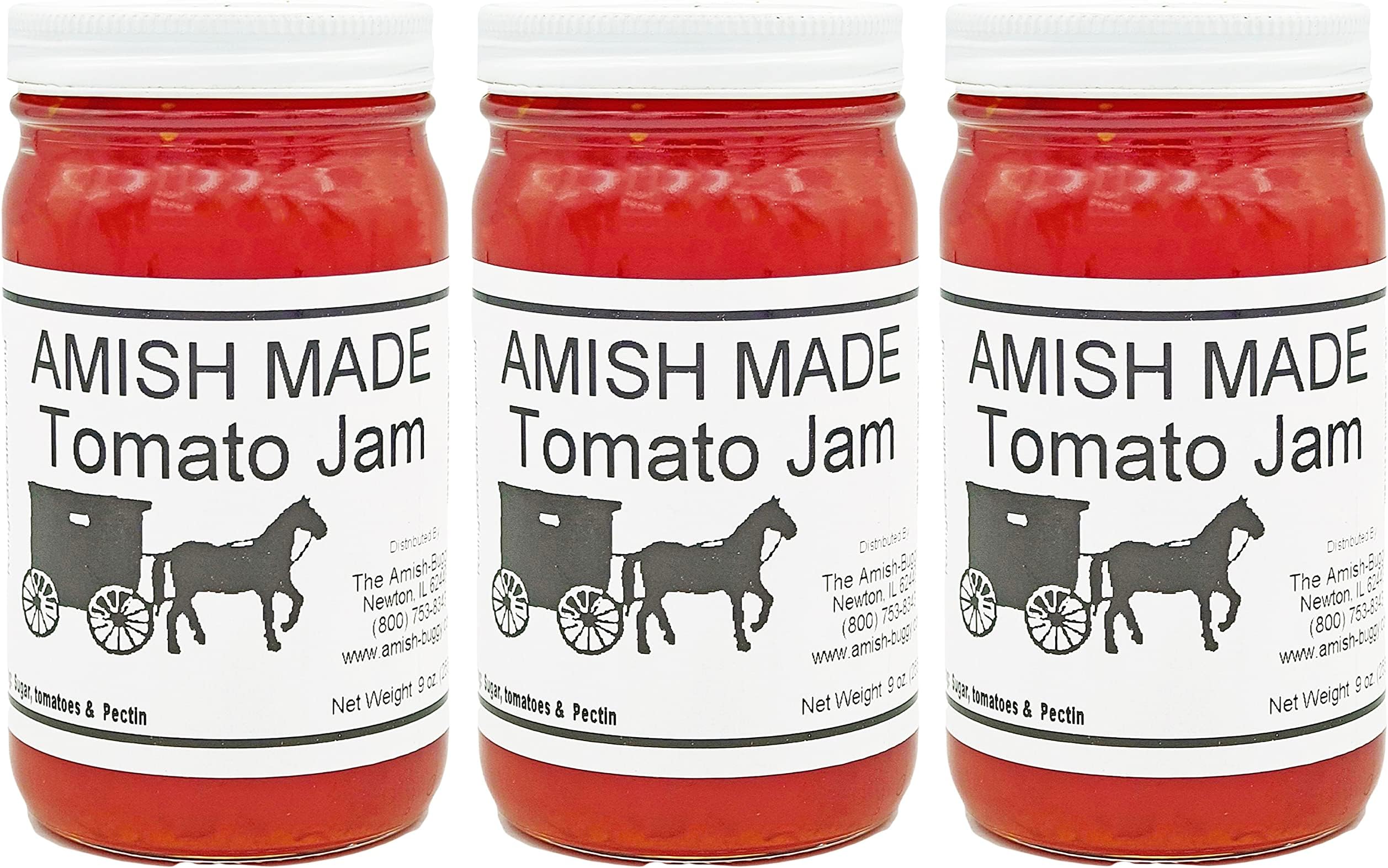 Amazon.com : Amish Jam - 8 Oz Jar - Qty 3 (Tomato) : Grocery & Gourmet Food