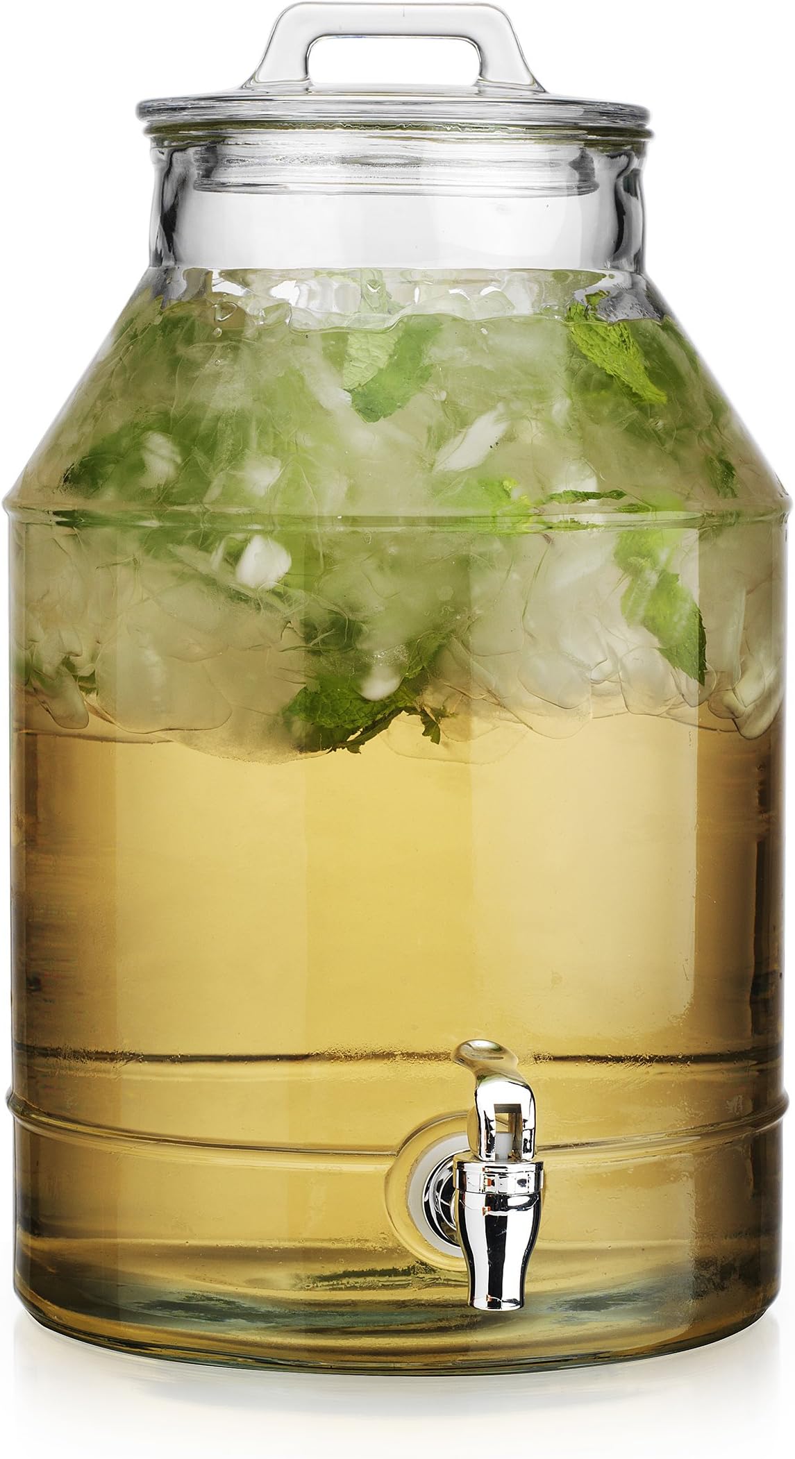 Amazon.com | Home To Table 2.11 Gallon Clear Glass Pumpkin Ice Cold Jug ...