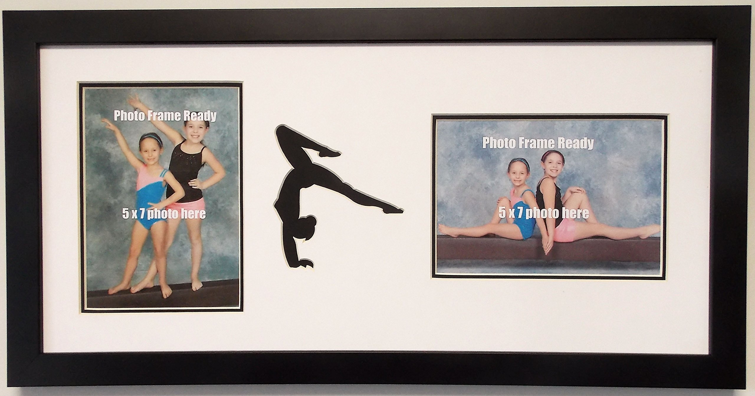 Amazon.com - Gymnastics Double Photo Frame, Wall Hanging Gymnast, Holds ...