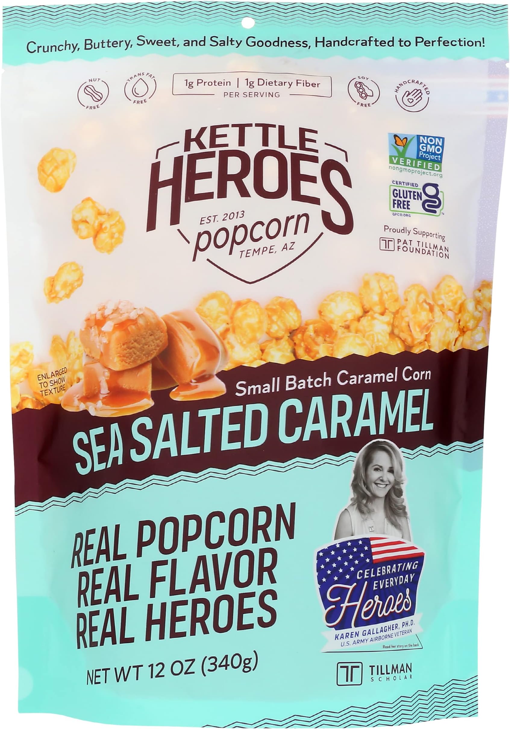 Amazon.com: Kettle Heroes Small Batch Handcrafted Kettle Corn Popcorn ...