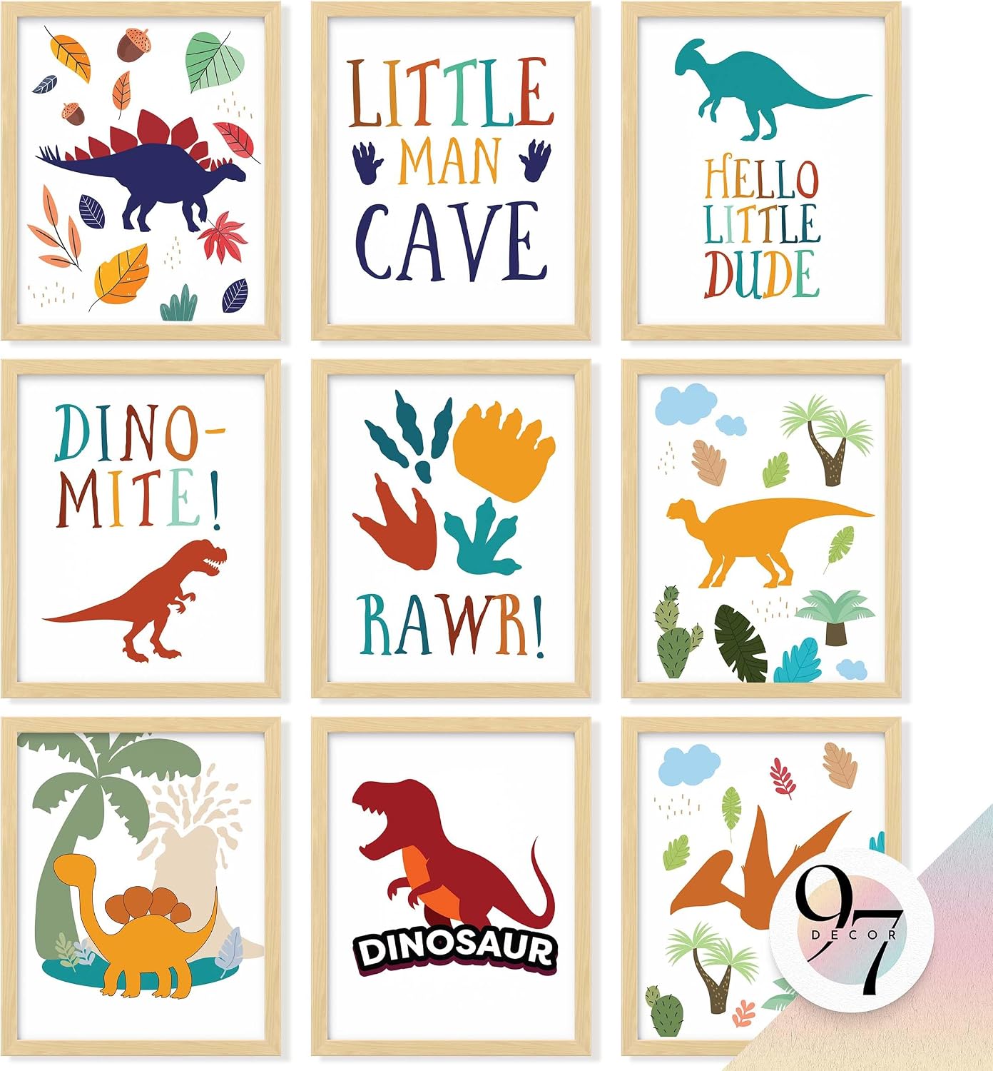 Amazon.com: 97 Decor Dinosaur Room Decor For Boys Toddlers - Dinosaur ...