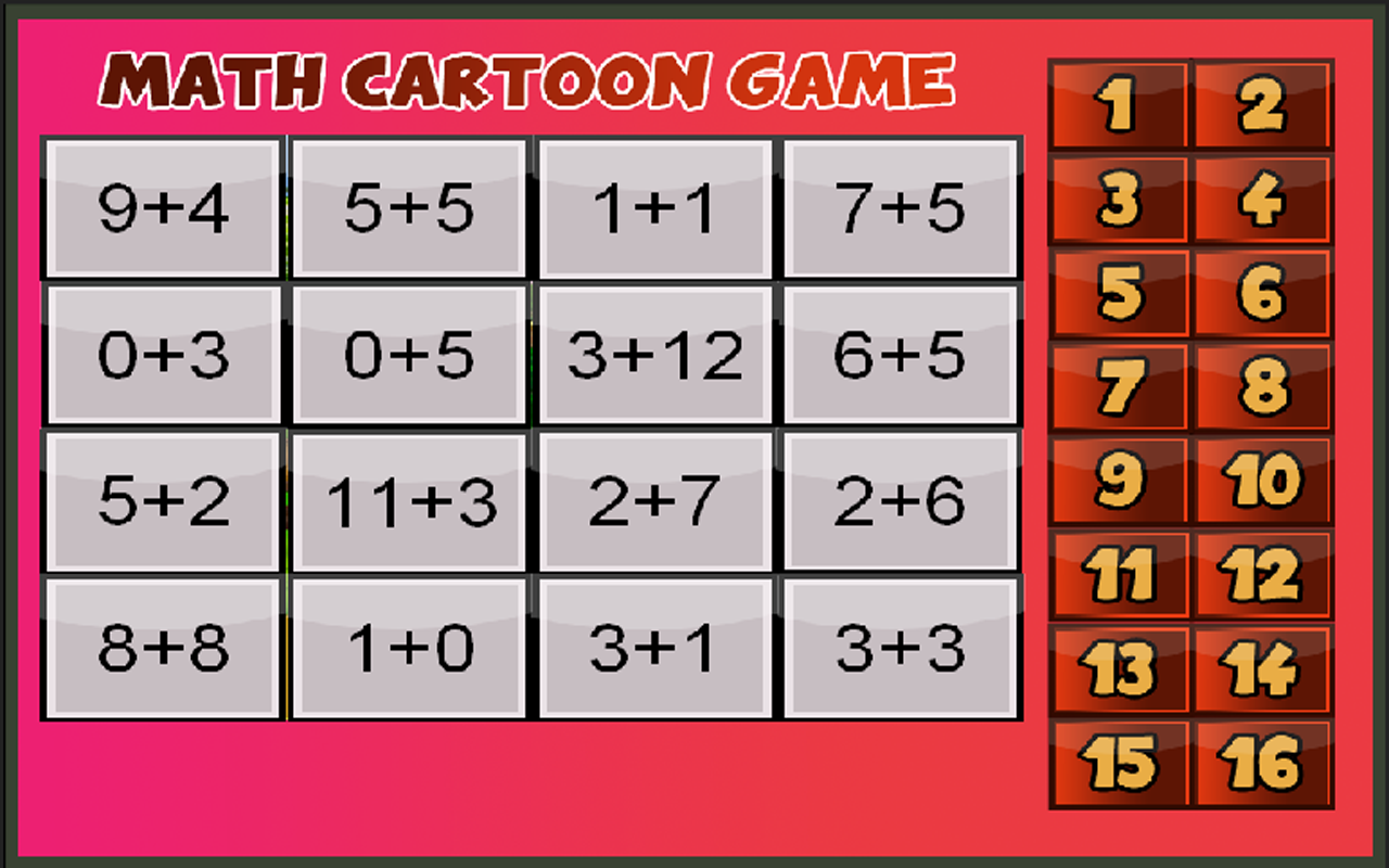 Math Cartoon Game - App on Amazon Appstore