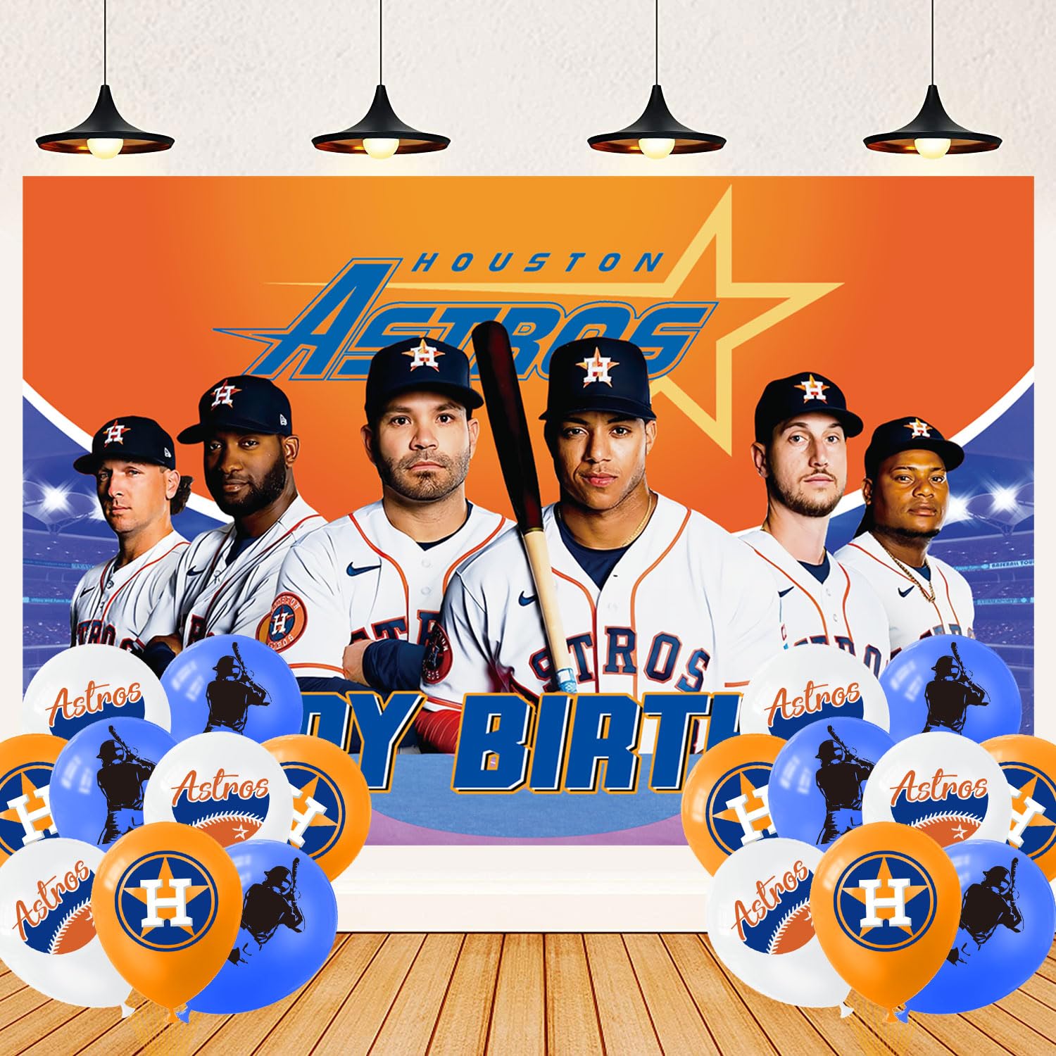 Astros Baseball Party Banner, Astros Baseball Backdrop 7x5 Astros ...