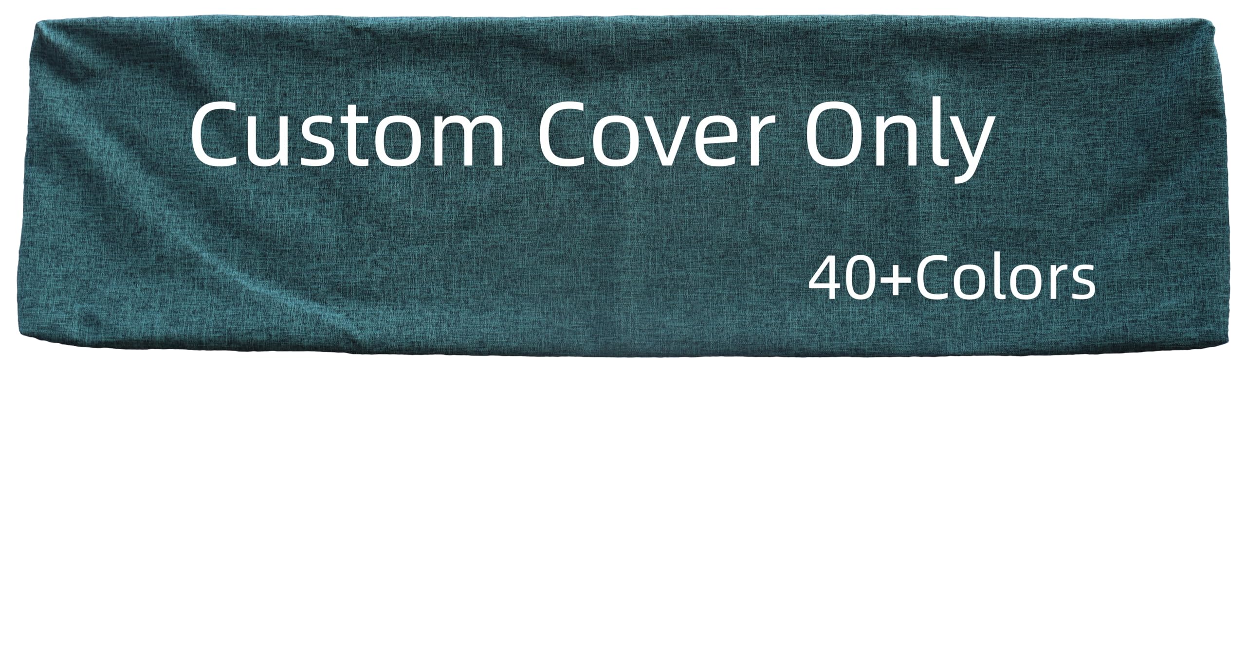 Custom Linen Bench Cushion Covers with Zipper, Indoor/Outdoor Seat ...