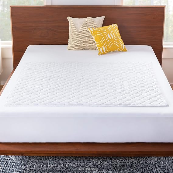 Amazon.com: Linenspa Waterproof Mattress Pad – 44" x 52" Non Slip ...