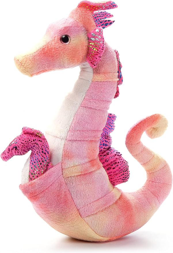 Amazon.com: The Petting Zoo Seahorse Stuffed Animal Plushie, Gifts for ...