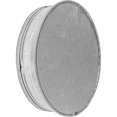 HVAC OV Galvanized Metal Duct End Cap - 6 Inch Fit Available in ...