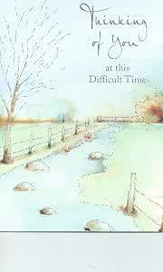 Thinking Of you at This Difficult Time card : Amazon.co.uk: Stationery ...