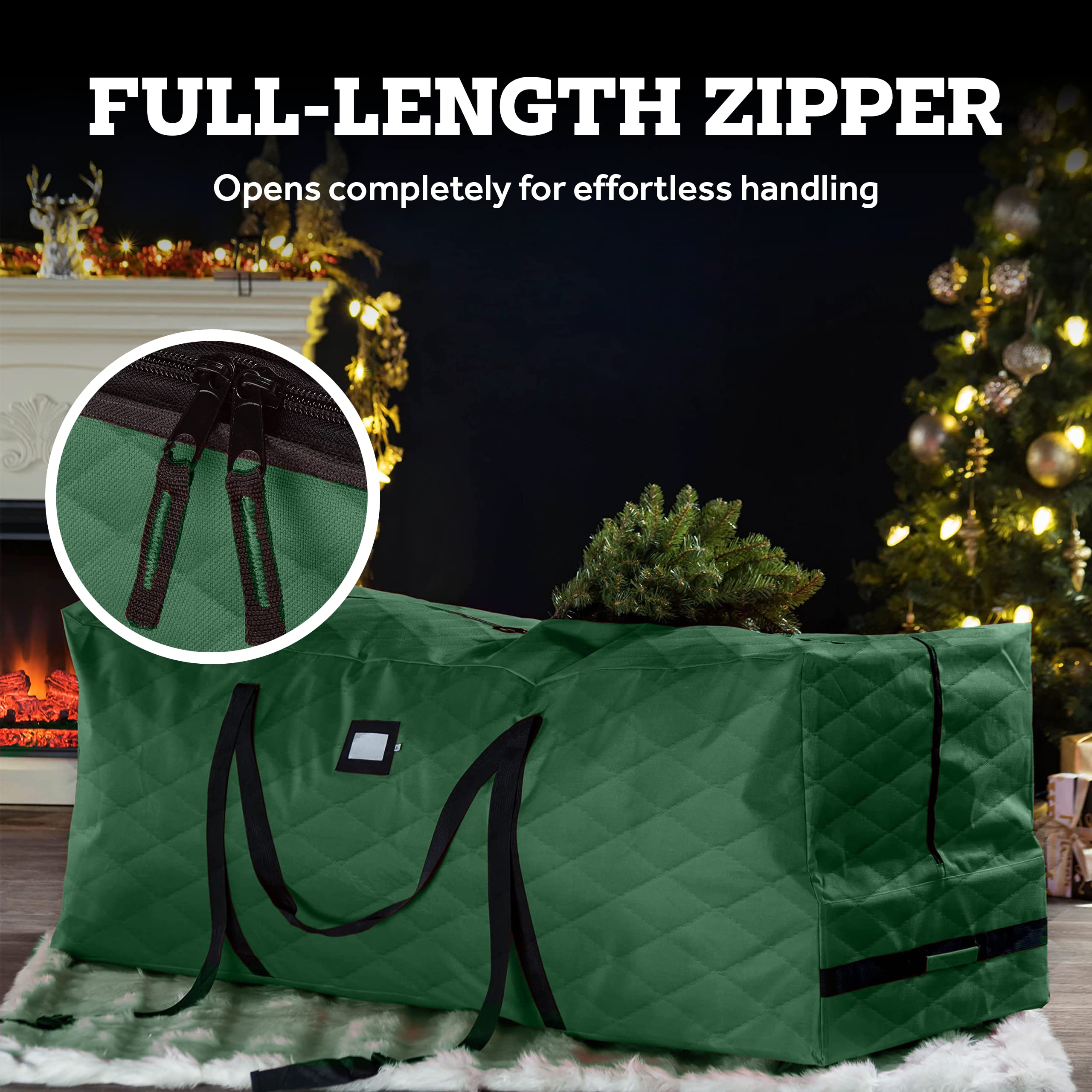 Snapklik.com : Zober Christmas Tree Storage Bag - Open Top, Quilted ...