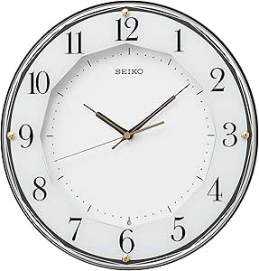 Amazon.co.jp: セイコー クロック 掛け時計 電波 アナログ 茶 メタリック KX213B SEIKO : ホーム＆キッチン