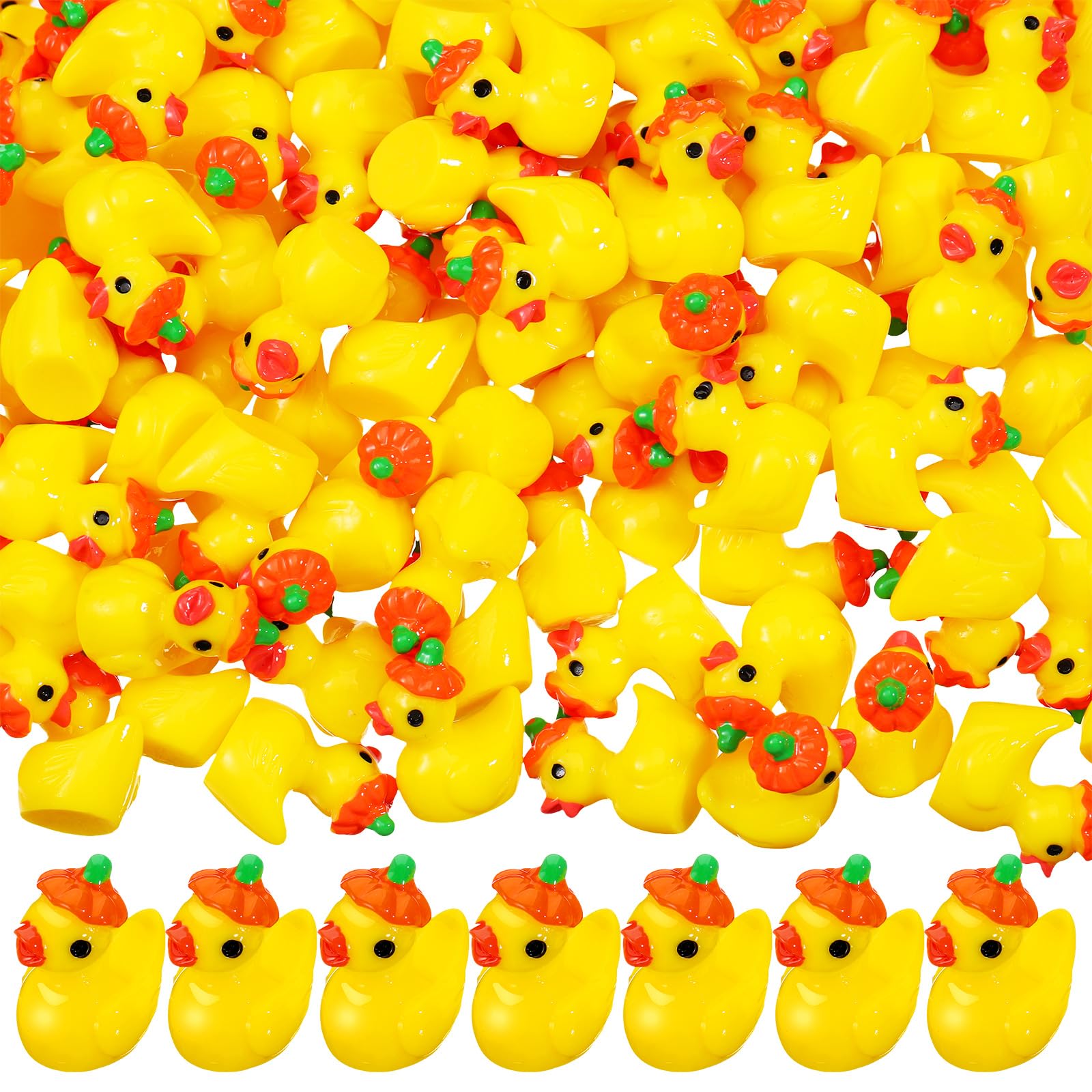 Tiny Ducks To Hide 100pcs Mini For Crafts, Tiny Ducks Miniature Figures ...