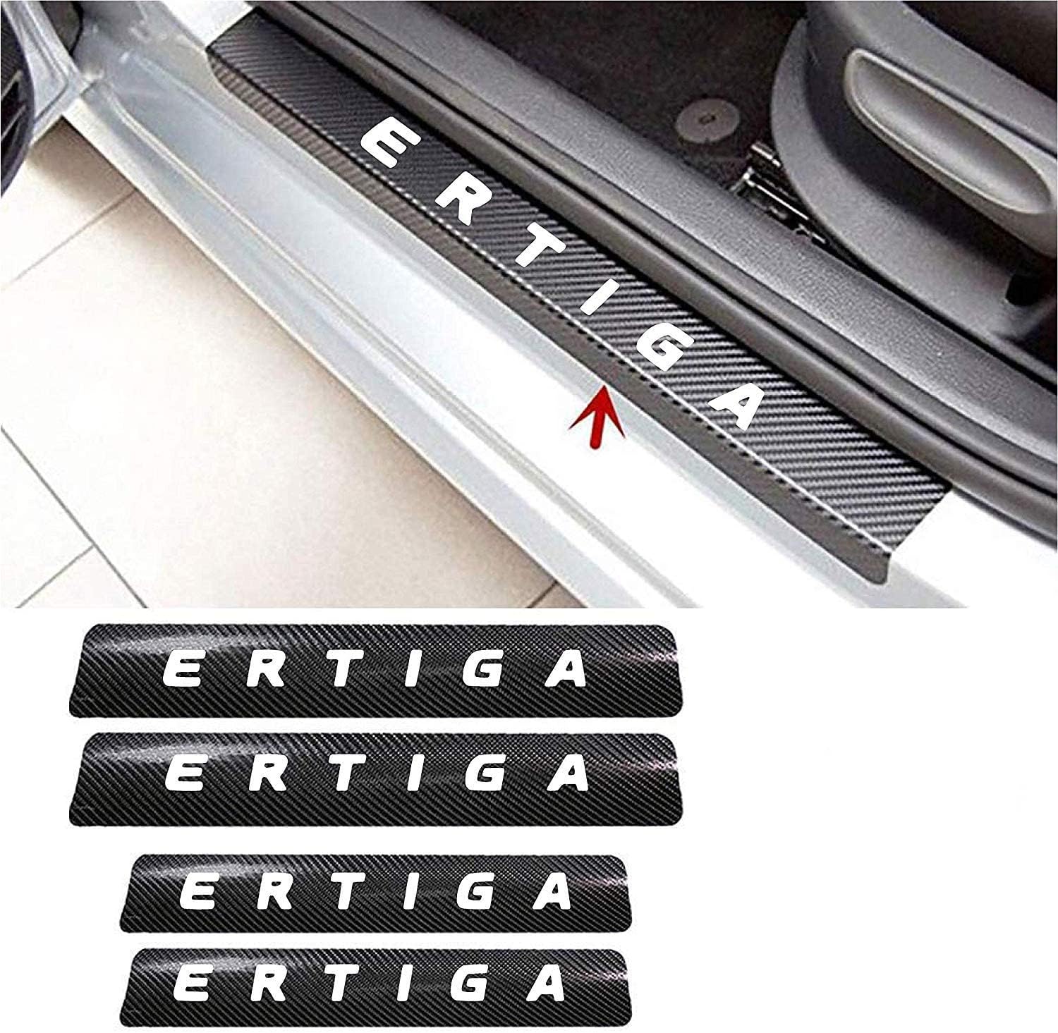 ISEE 360® Maruthi Suzuki Ertiga Anti Scratch Car Door Sill Scuff Guard ...