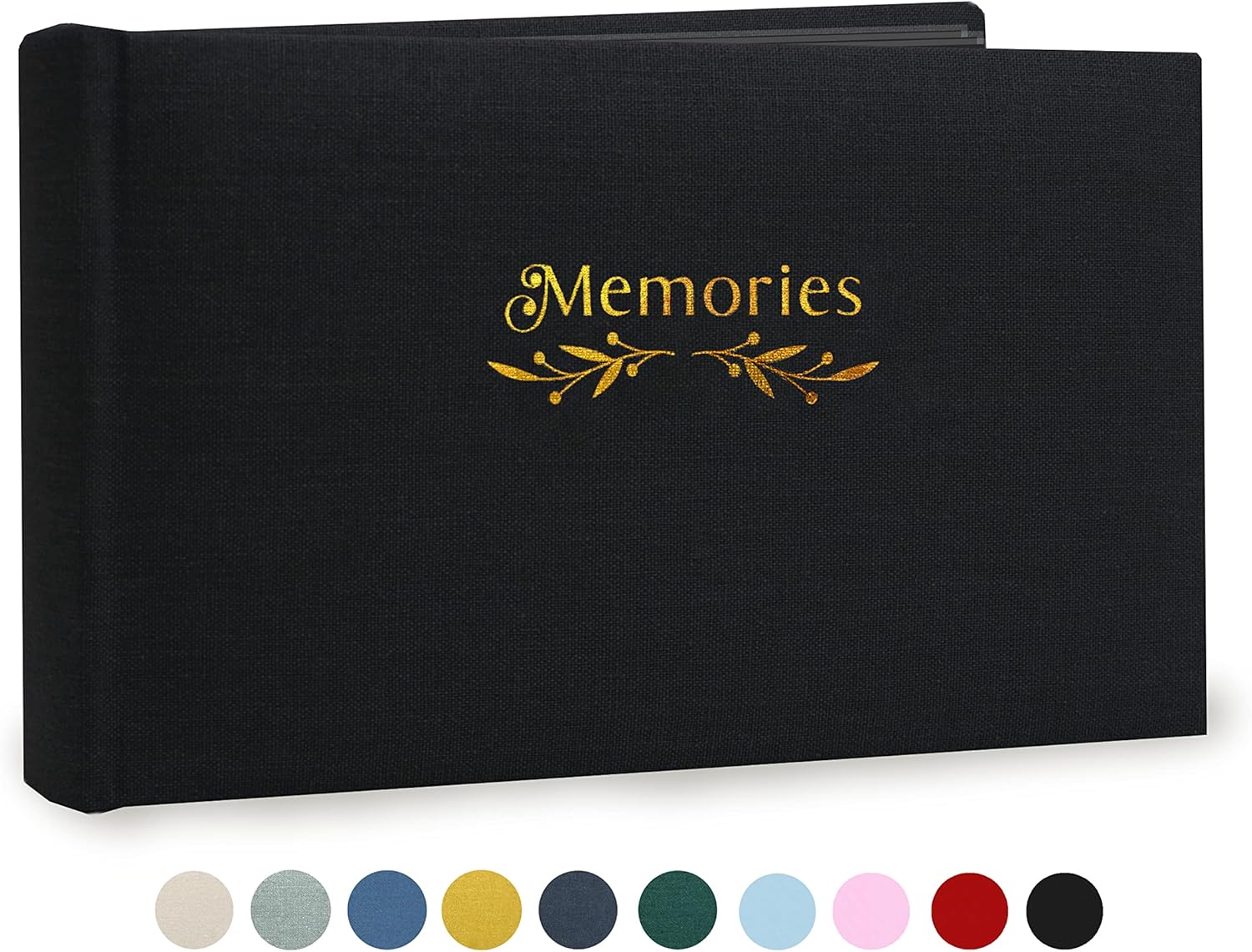 Holoary Small 4x6 Photo Album, Linen Hard Cover, Holds 50 Photos, Black ...