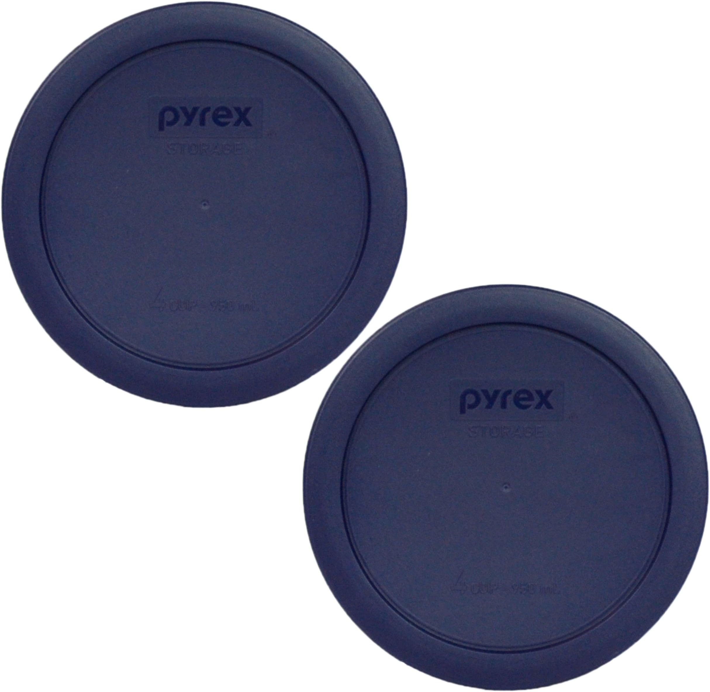 Amazon.com: Pyrex Bundle - 3 Items: 7210-PC 3-Cup Blue Plastic Lids ...