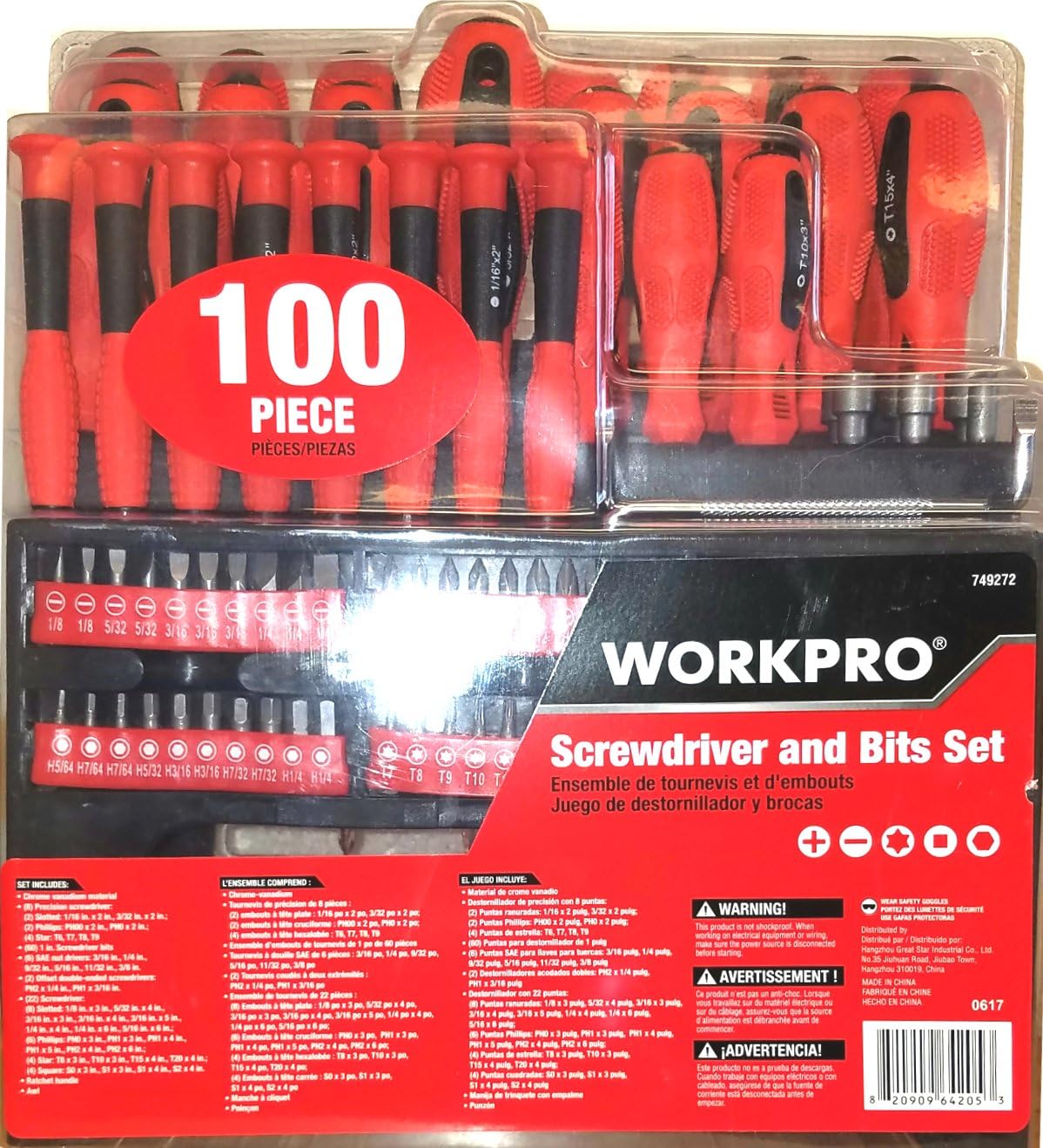 Amazon.com: WORKPRO 100-Piece Variety Pack Screwdriver Set