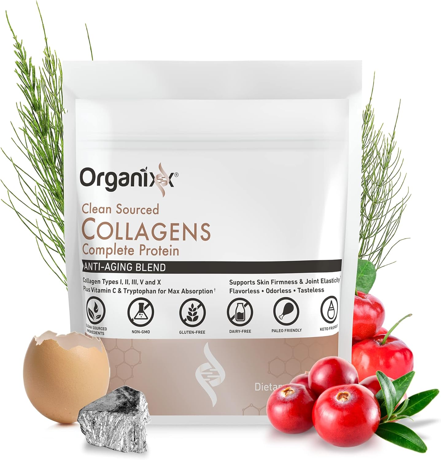 Organixx Clean Sourced Collagen Powder - Hydrolyzed Australia | Ubuy