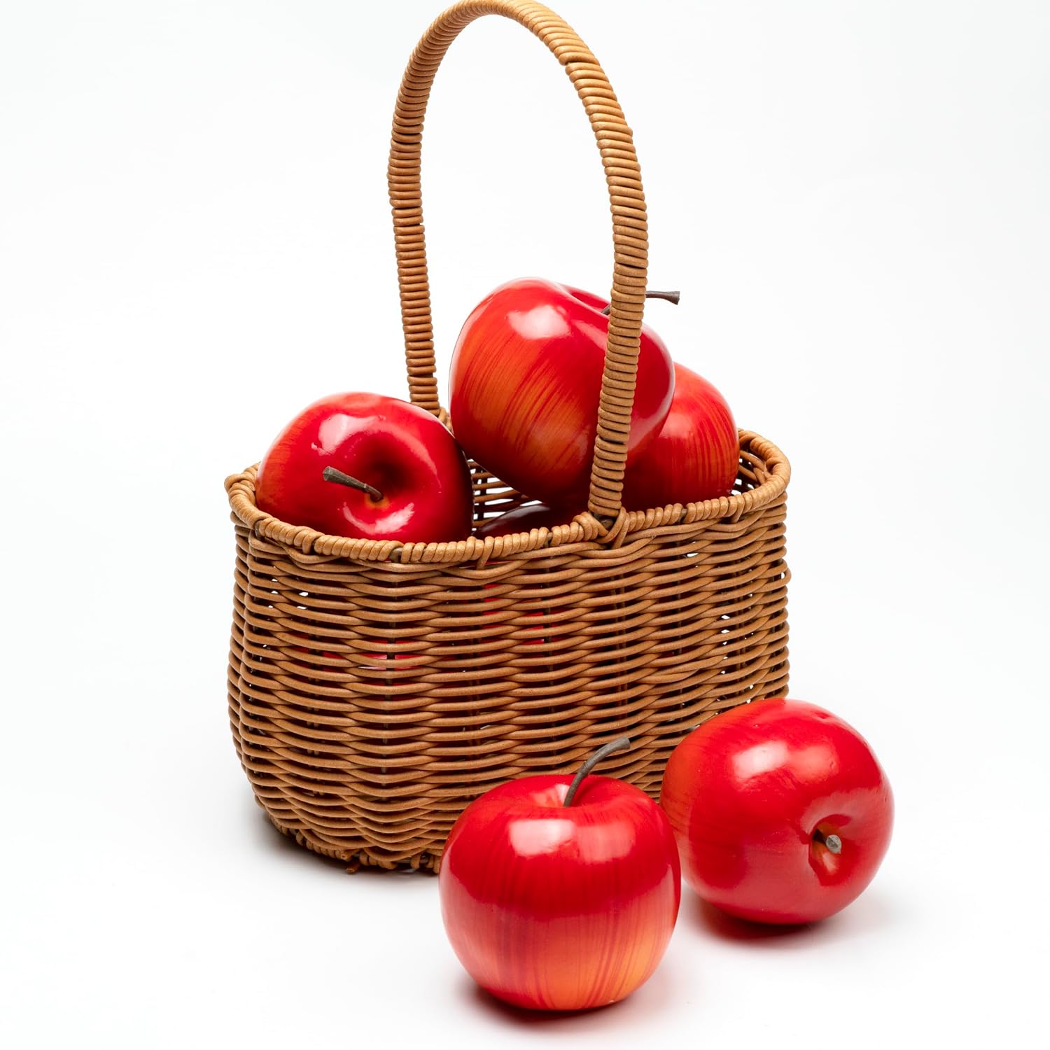 12 manzanas falsas de 8 pulgadas para decoración de manzanas de ...