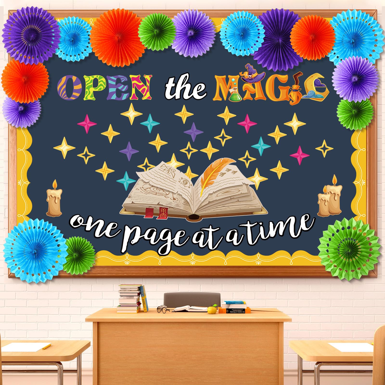 Snapklik.com : 83 Pcs Magic Themed Bulletin Board Set Open The Magic On ...