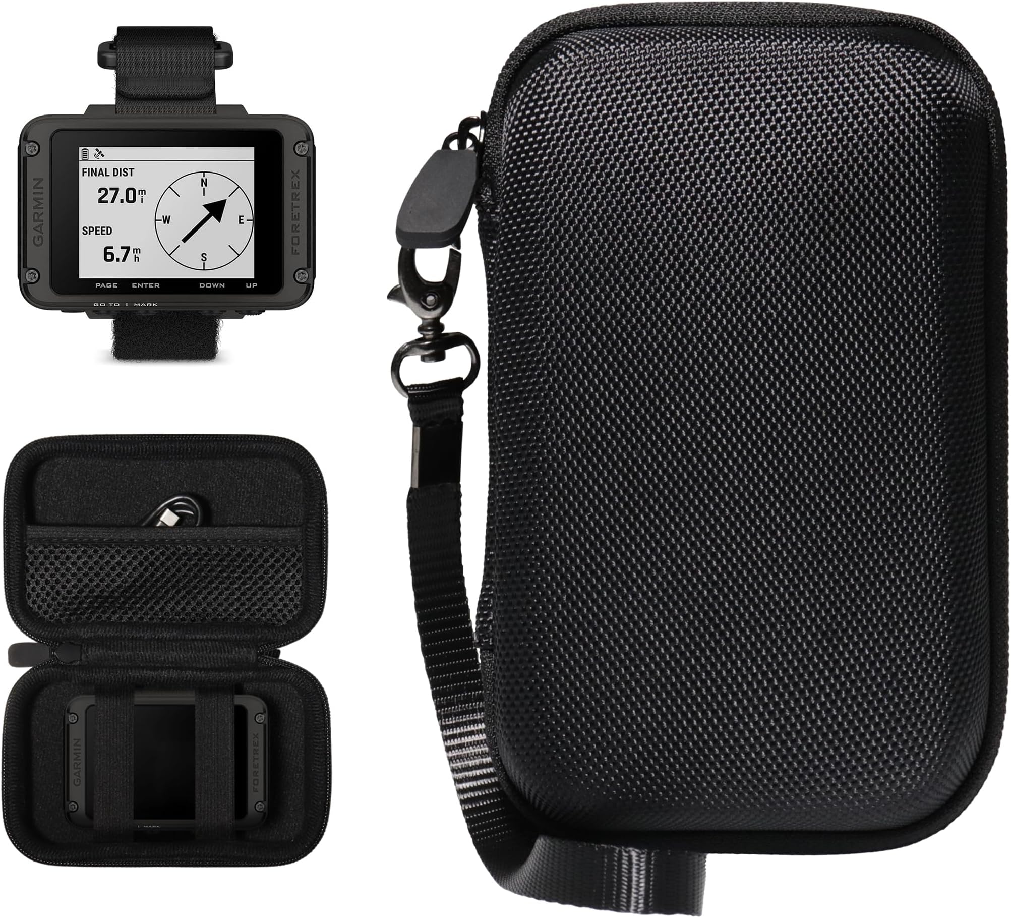 Amazon.com: HMPAIMON GPS Case for Garmin Foretrex Wrist-Mounted 901 ...