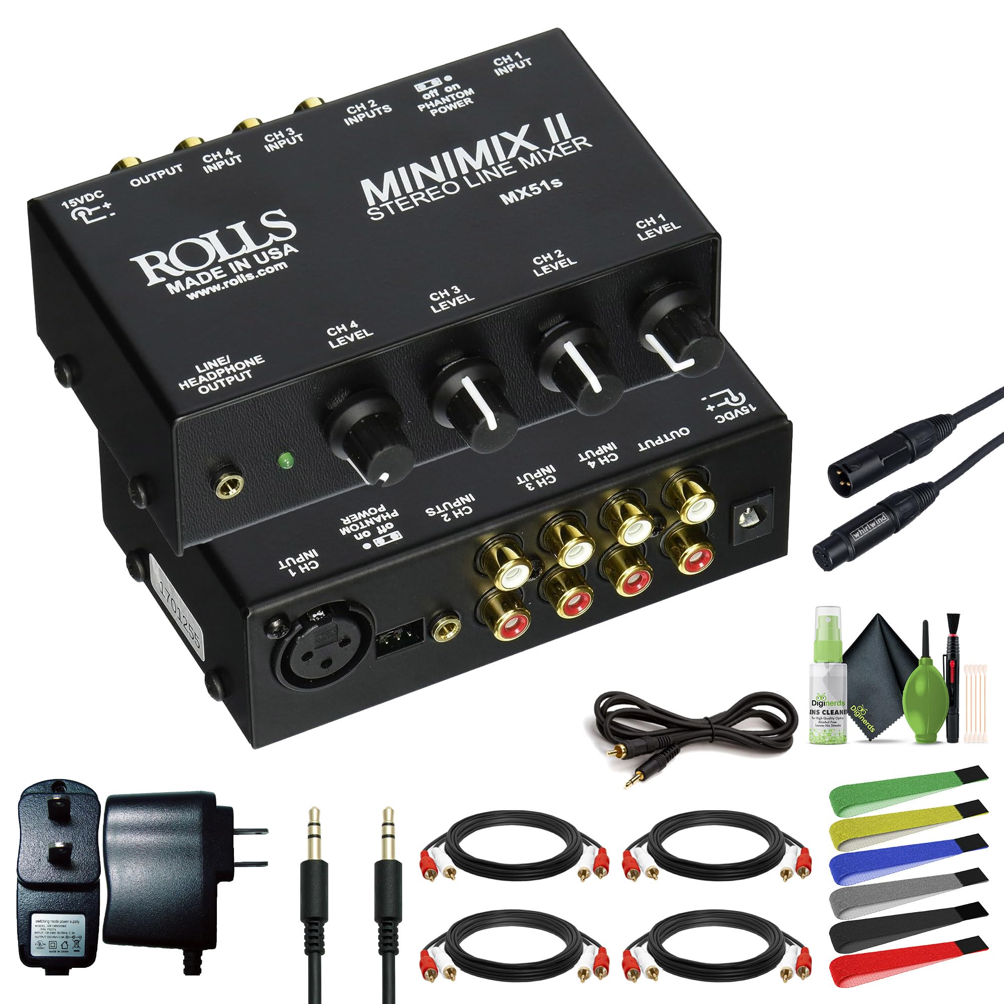 Snapklik.com : Rolls MX51s 4-Channel Audio Mixer Pro Kit