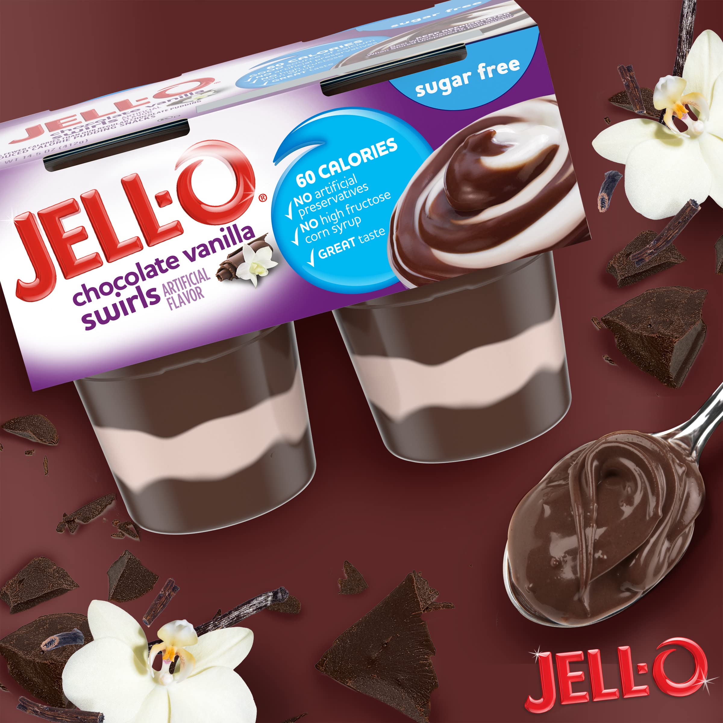 Jello Chocolate Vanilla Swirl Pudding