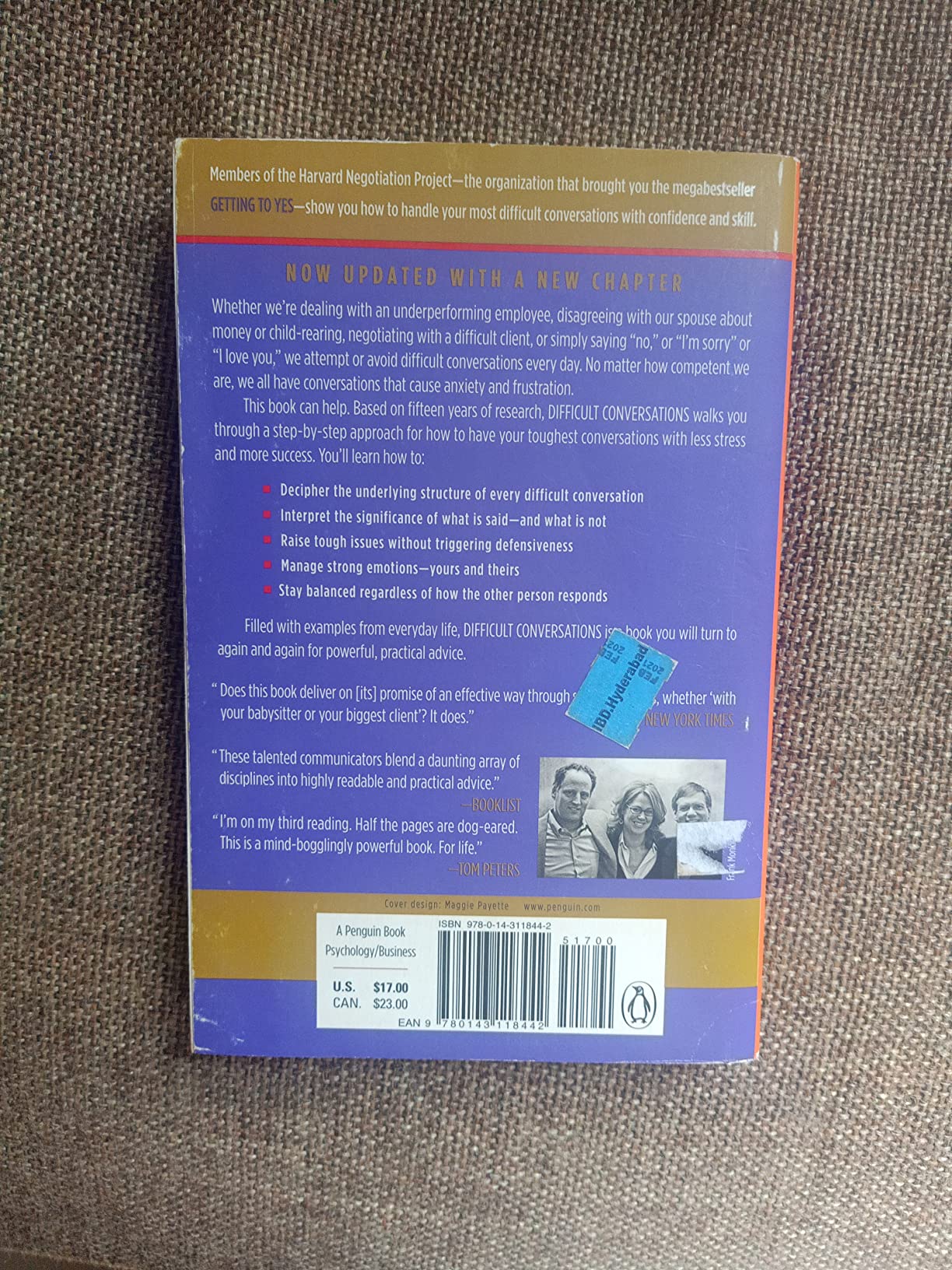 Difficult Conversations: How to Discuss What Matters Most : Fisher ...