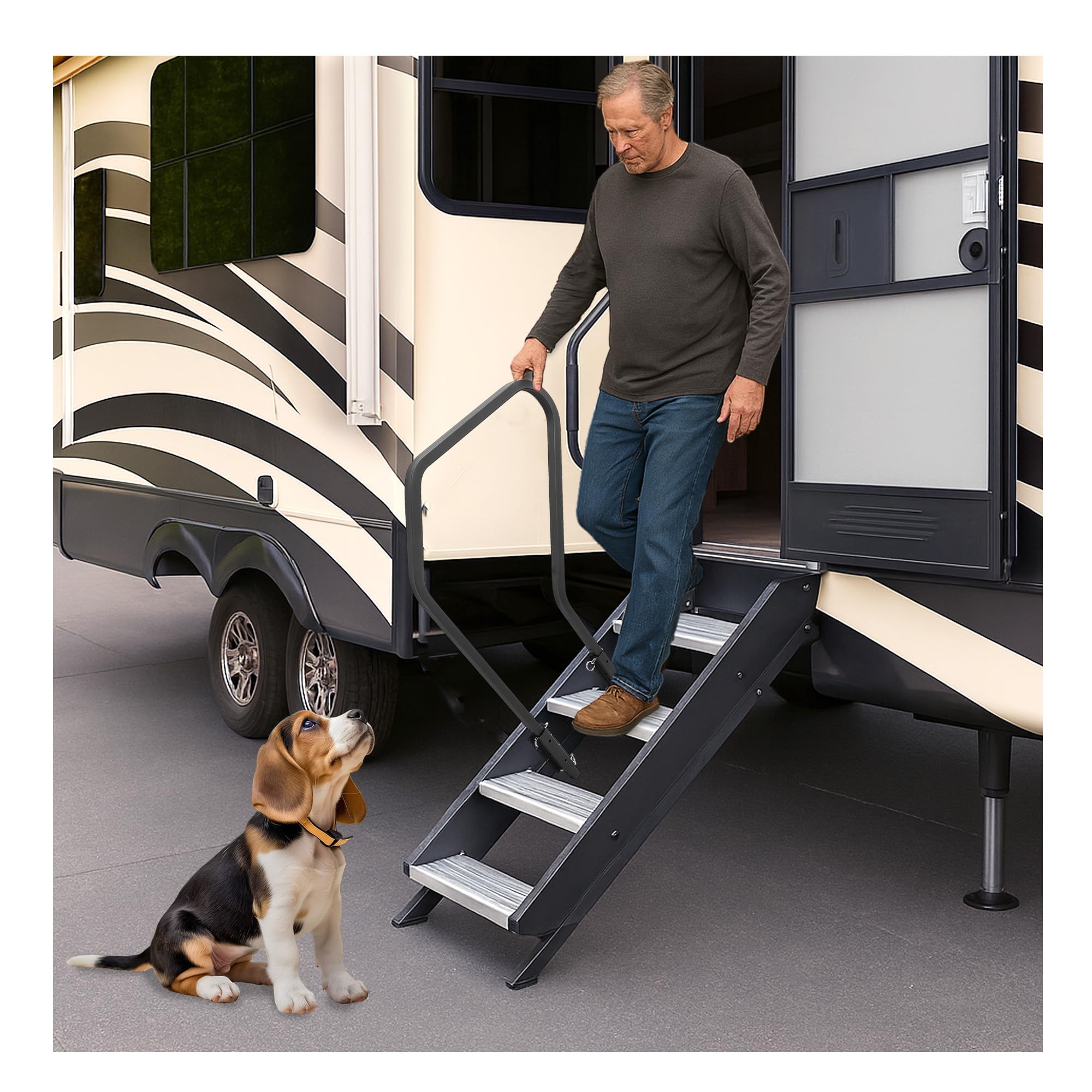 Snapklik.com : KUAFU RV Handrail Compatible