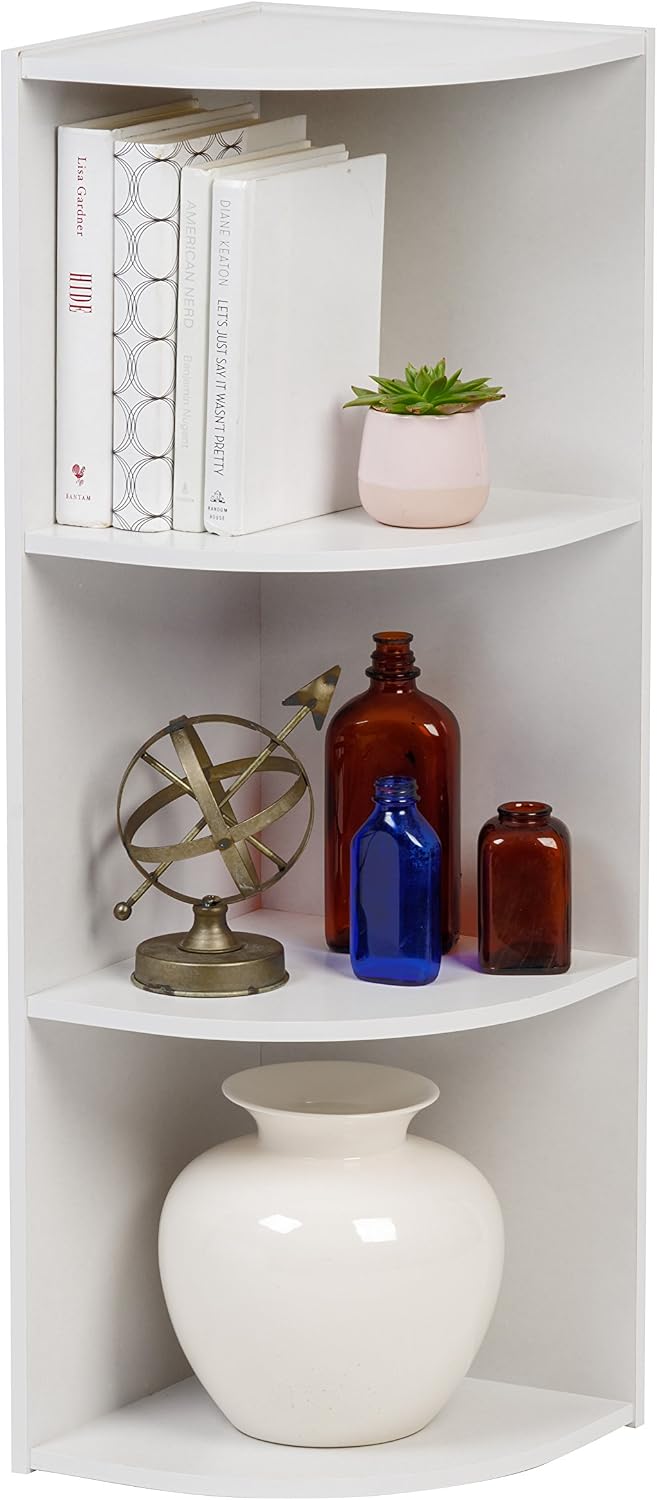 Amazon.com: IRIS USA, Inc. 3-Tier Open Cubby Corner Storage Shelf ...