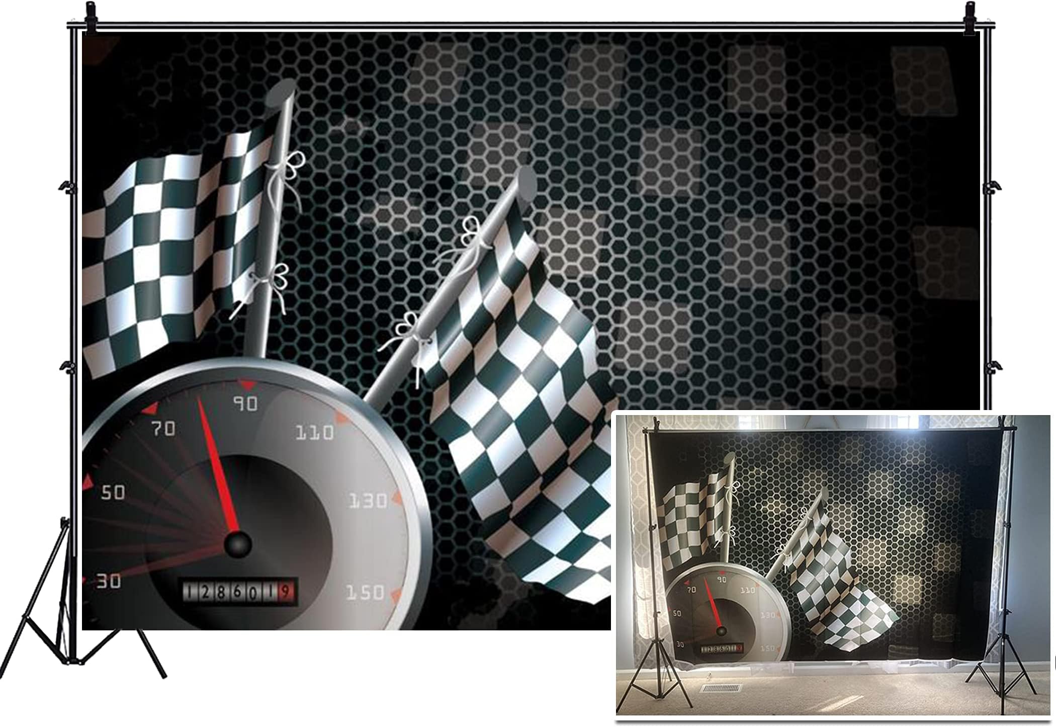 Amazon.com : Leyiyi 5x3ft Photography Background Speed Racing Backdrop ...