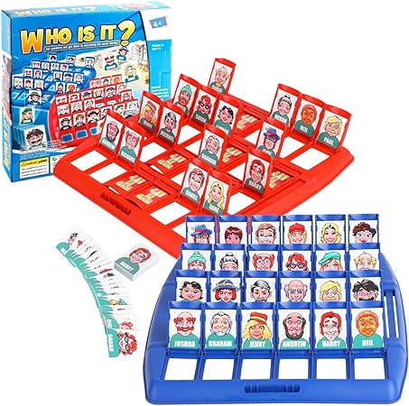 DERAYEE Guess Who I Am Game, Funny Family Guessing Game, Guess Who ...