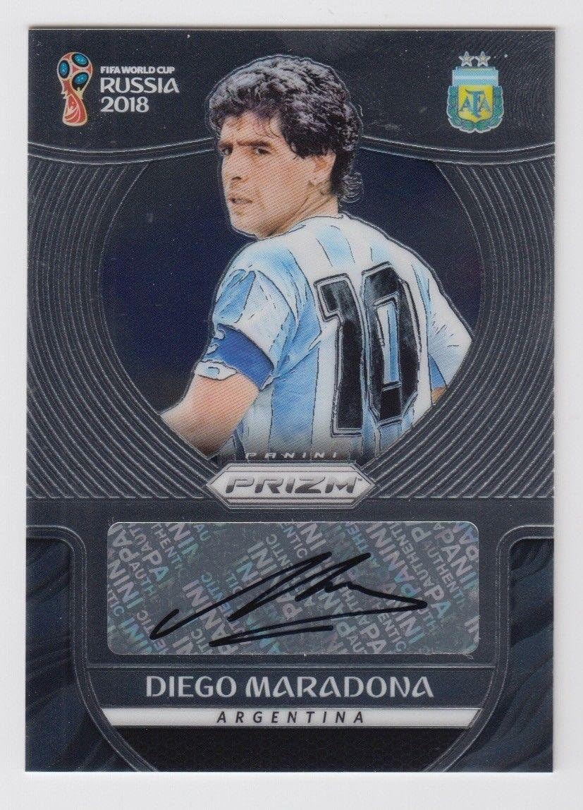 2018 Panini Prizm World Cup Diego Maradona Argentina Auto Autograph ...