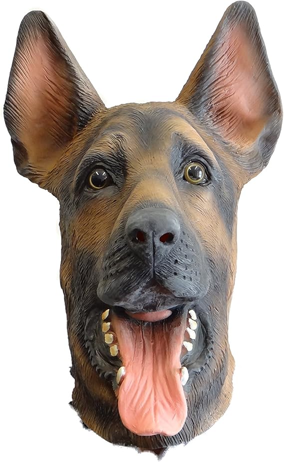 German Shepherd MASK, Johnniesfx, Alsatian, Latex MASK, Animal MASKS ...