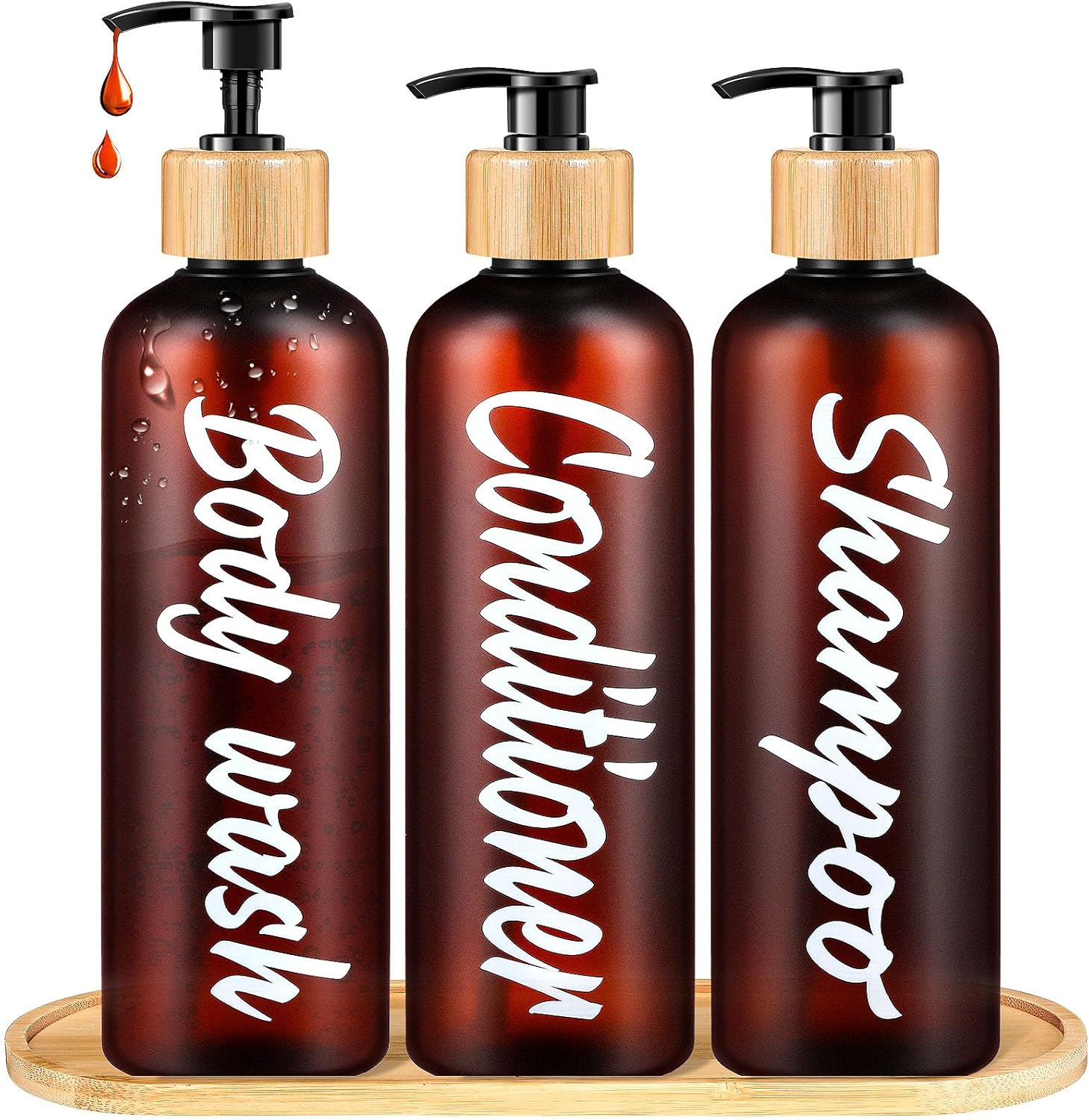 Amazon.com: Singhoow Shampoo Conditioner Body Wash Dispenser for Shower ...