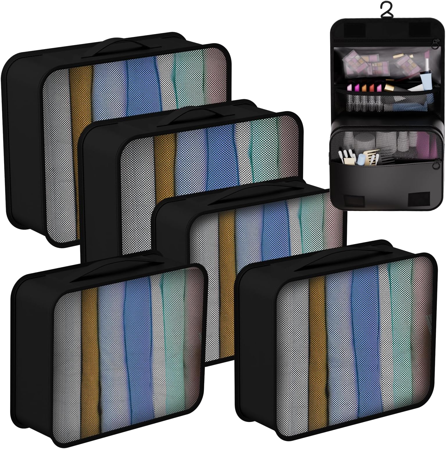 Amazon.com: Packing Cubes, Packing Cubes for Travel, Suitcase Organizer ...