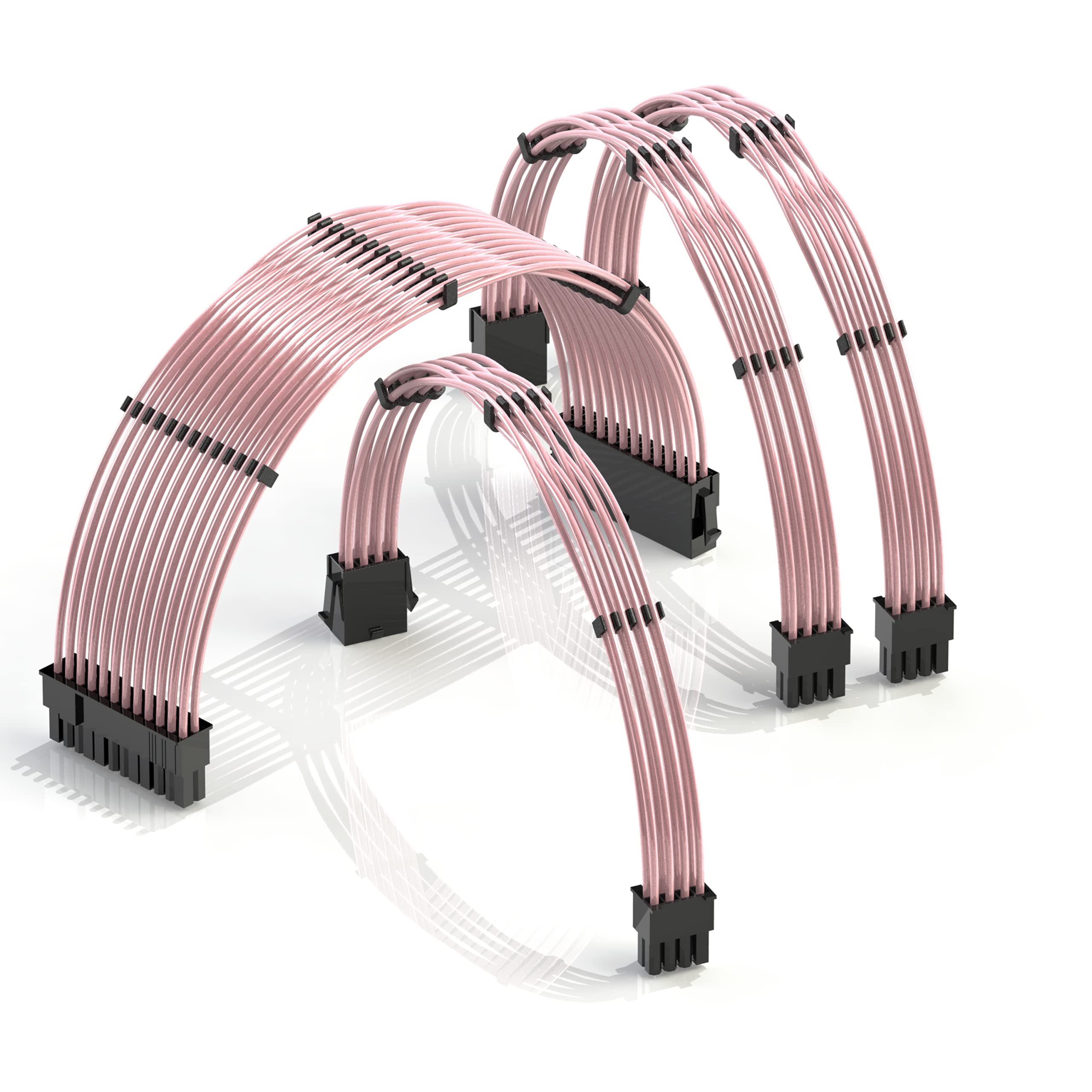 Snapklik.com : LINKUP - 30cm PSU Cable Extension 18AWG Oxygen Free Copper