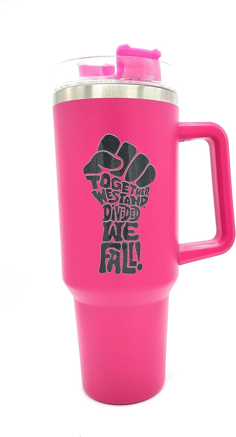 Amazon.com: More Than Water Bottle 40oz Together We Stand Divided We ...