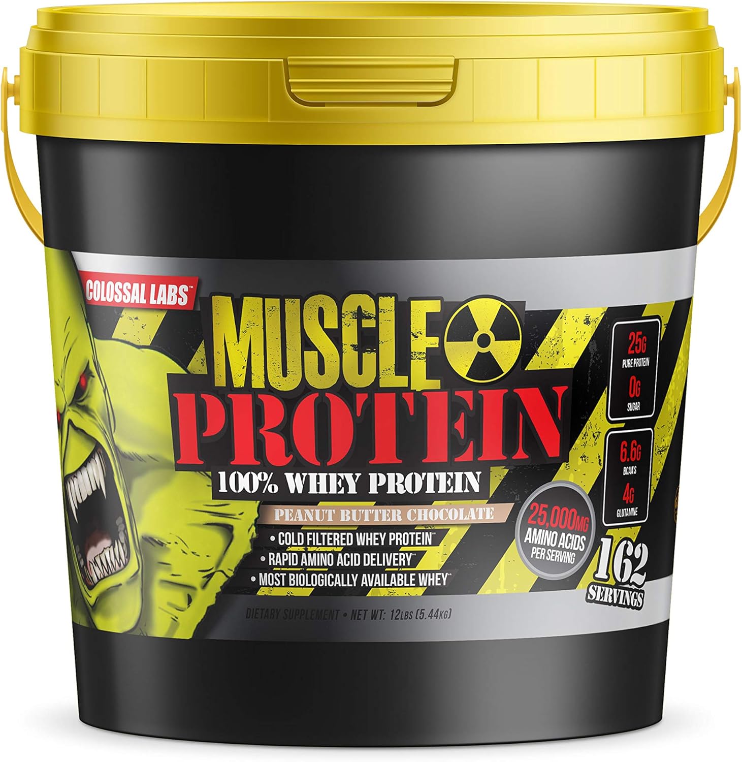 Amazon.com: COLOSSAL LABS Muscle Protein Whey Powder [12 lbs/Pack of 1 ...