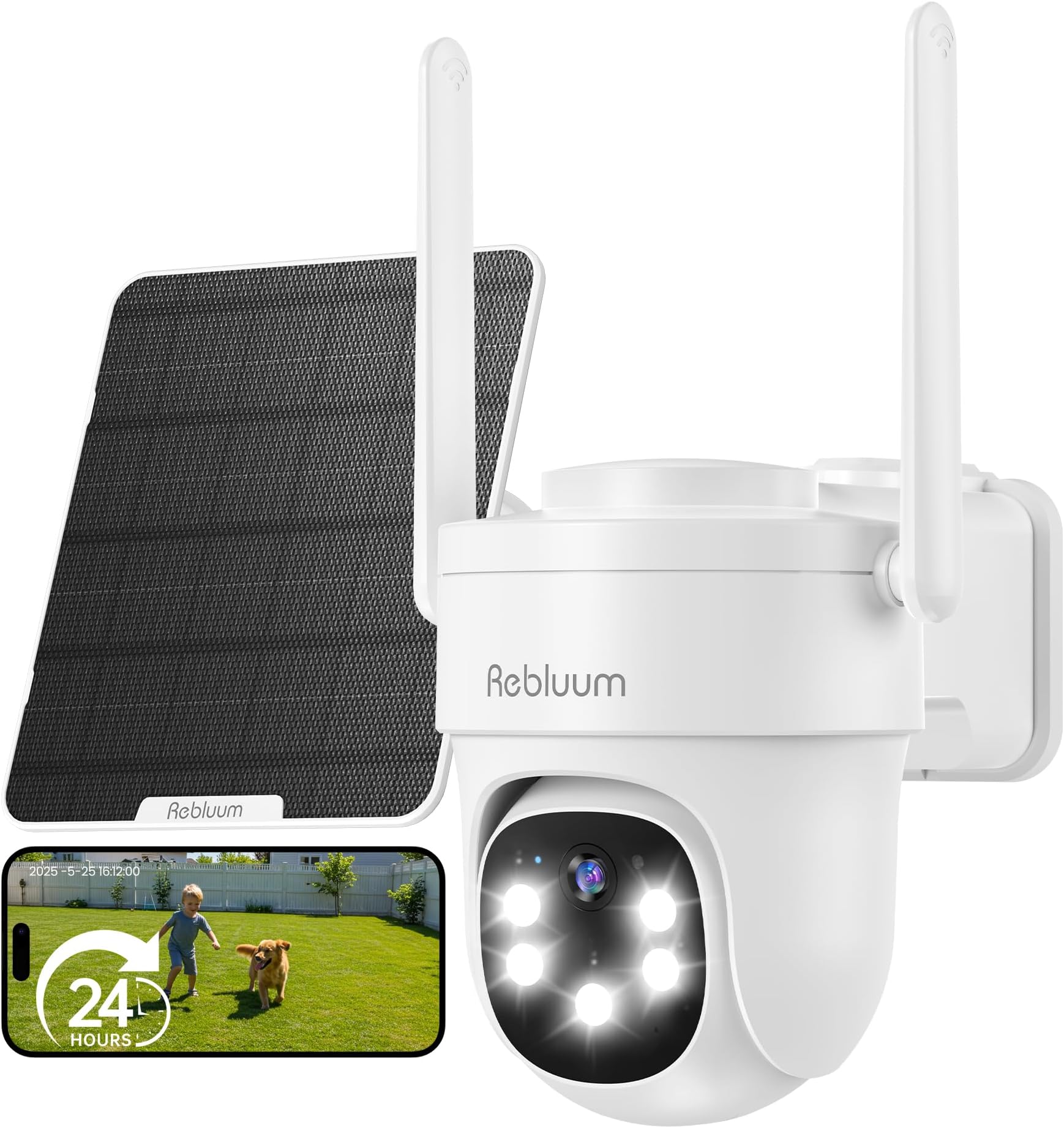 Amazon.com : Rebluum AOV Security Camera, 24H Non-Stop Recording, 2K ...